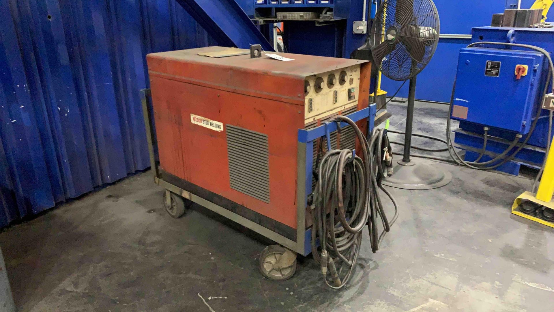 NELSON TR-2400 DUAL GUN STUD WELDER WITH ACCESSORIES, CABINETS AND ...