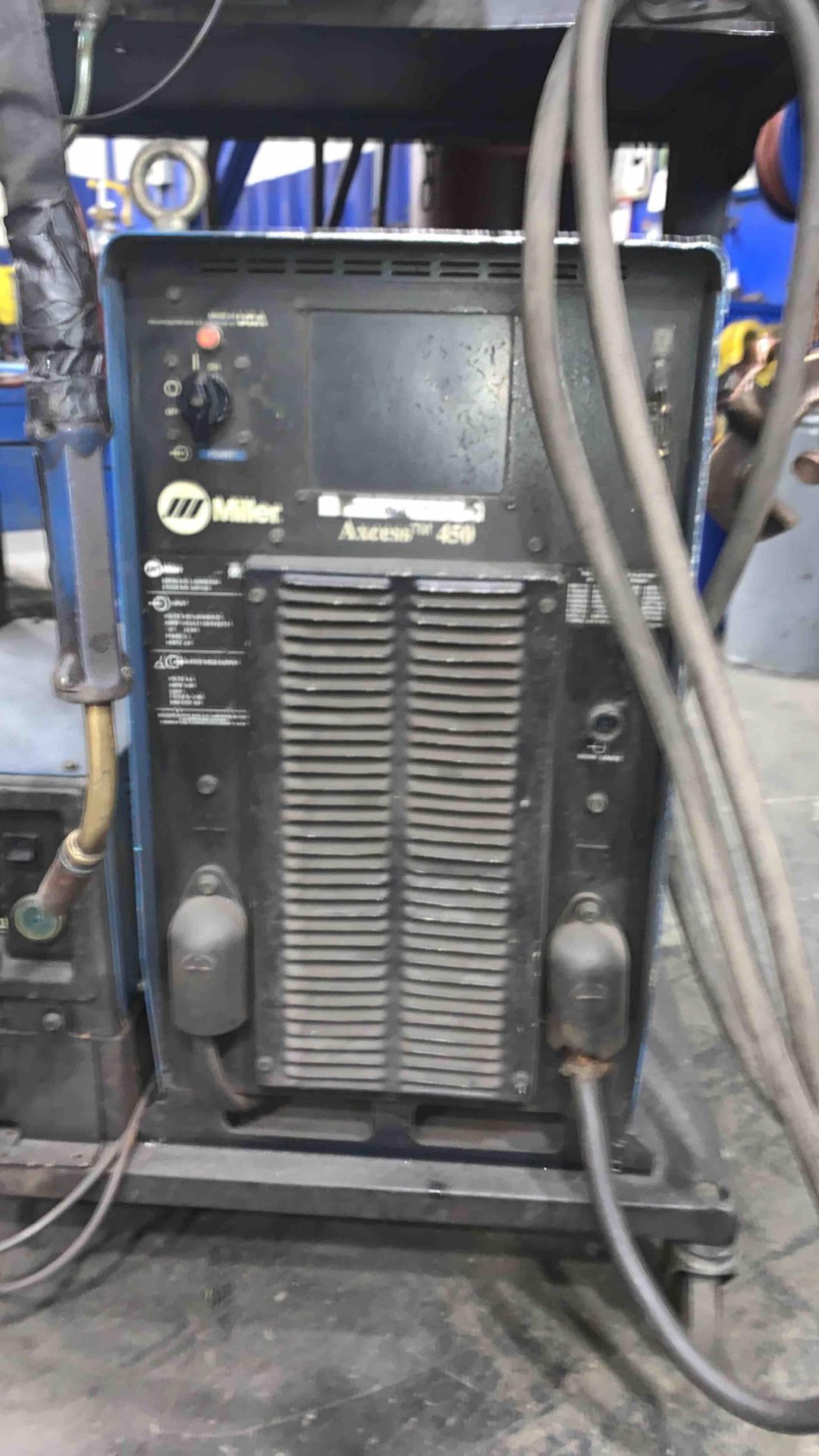 MILLER AXCESS 450 MIG WELDER WITH WIRE FEEDER AND COOLMATE 3