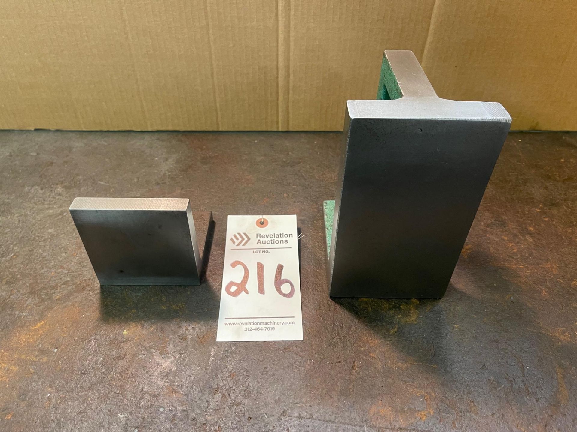 ANGLE PLATE 1 - 8" X 5" X 4-1/2" ANGLE PLATE 2 - 4" X 4" X 4" All ...