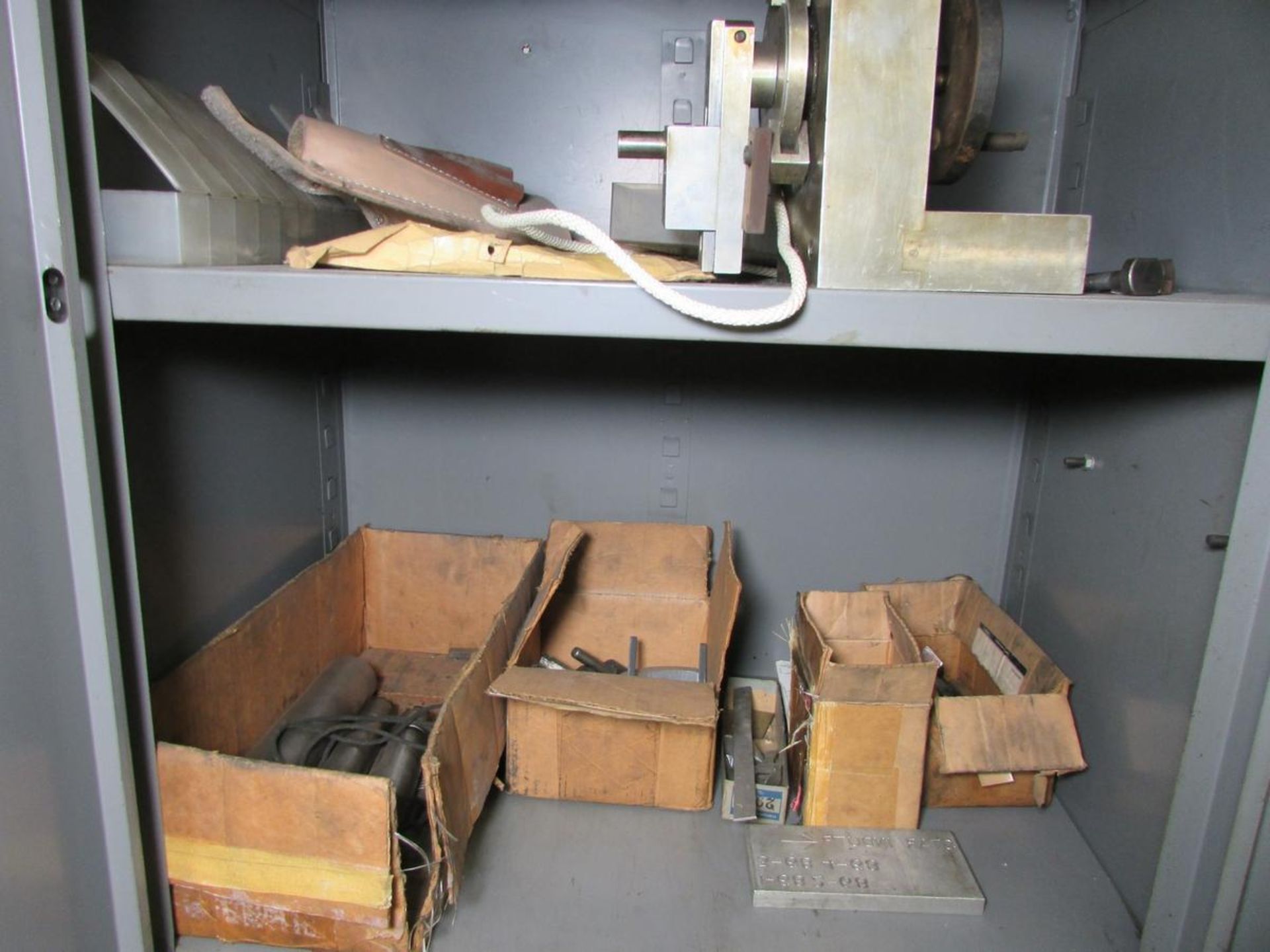 2-DOOR AND 1-DOOR STORAGE CABINETS WITH ASSORTED DECKEL PARTS ...