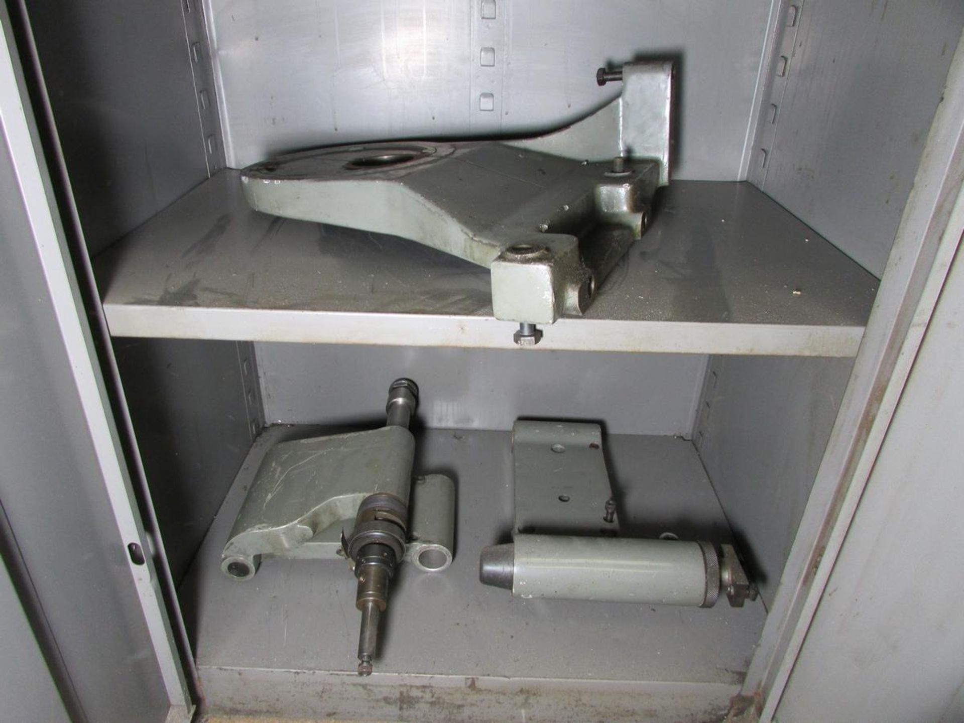2-DOOR AND 1-DOOR STORAGE CABINETS WITH ASSORTED DECKEL PARTS ...