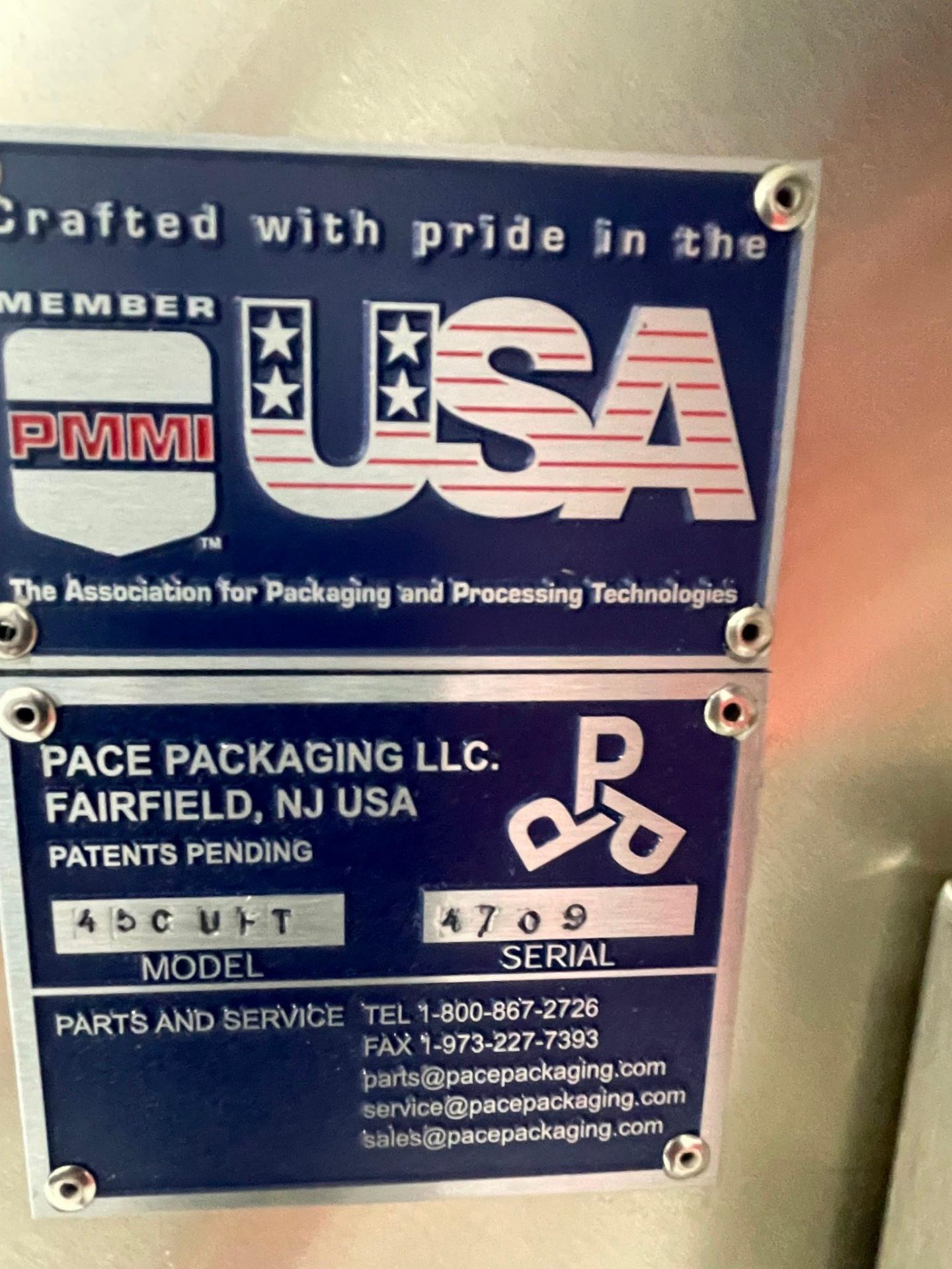 PACE PROMACH HOPPER OMNILINE M350 MODEL: M350 S/N: 4708 If the lot is ...