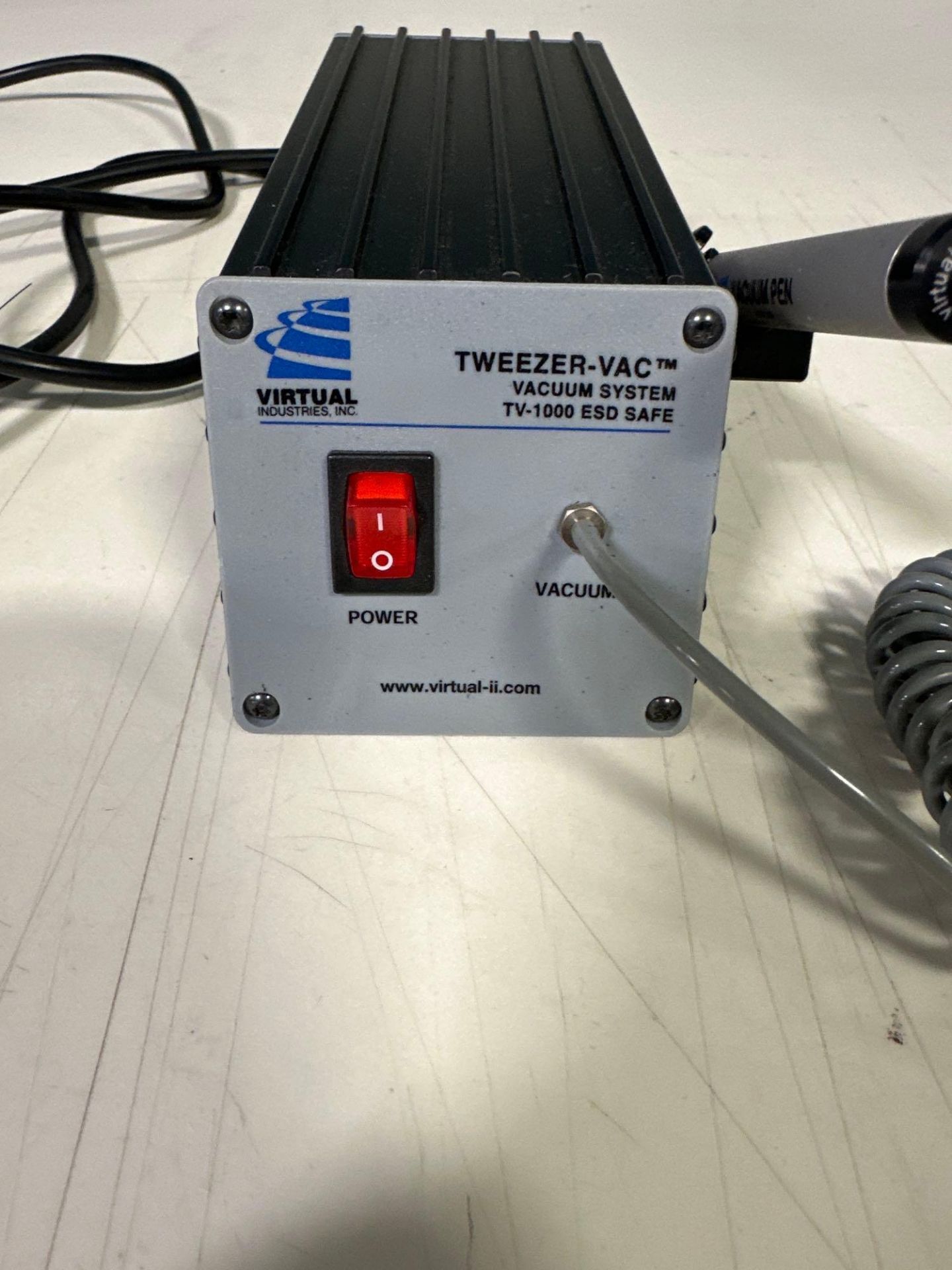 VIRTUAL INDUSTRIES, INC. TV-1000 ESD SAFE TWEEZER-VAC VACUUM SYSTEM A ...