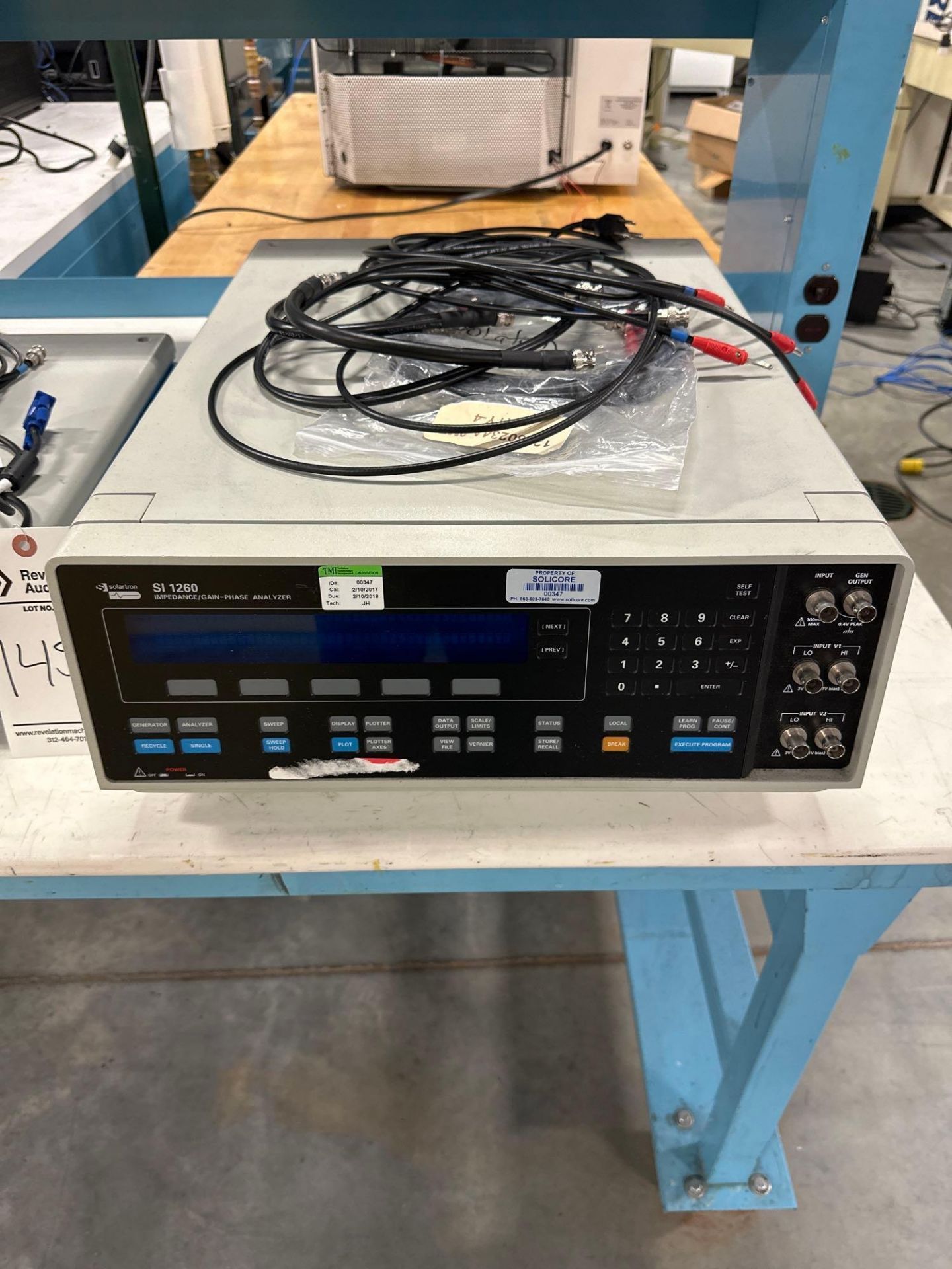 SOLARTRON SI1287 ELECTROCHEMICAL INTERFACE & SOLARTRON SI1260 IMPEDANCE ...