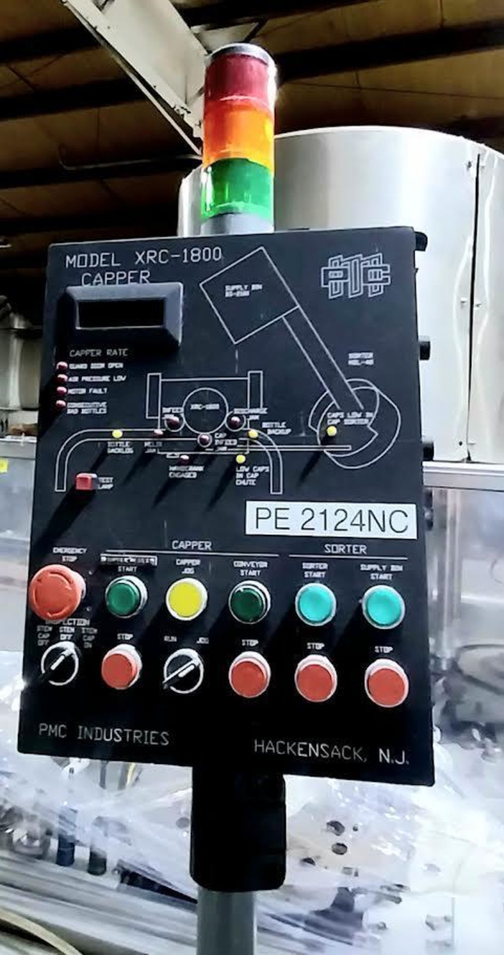 PMC INDUSTRIES MODEL XRC-1800 AUTOMATIC ROTARY PUMP PLACER Item ...