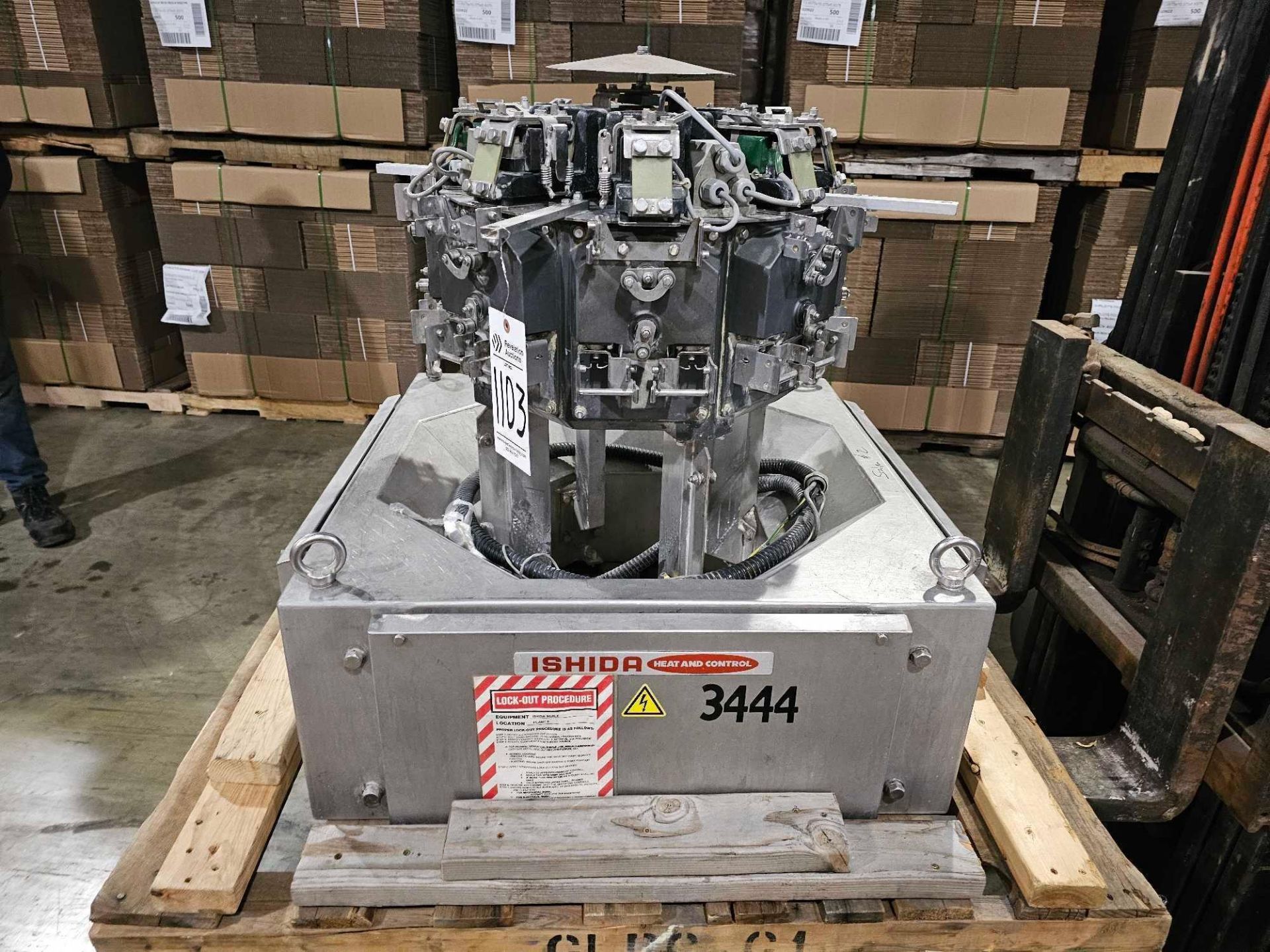 ISHIDA Z-209P-S05-WP MULTI-HEAD WEIGHER 8 HEAD SCALE DIMPLED WEIGH ...