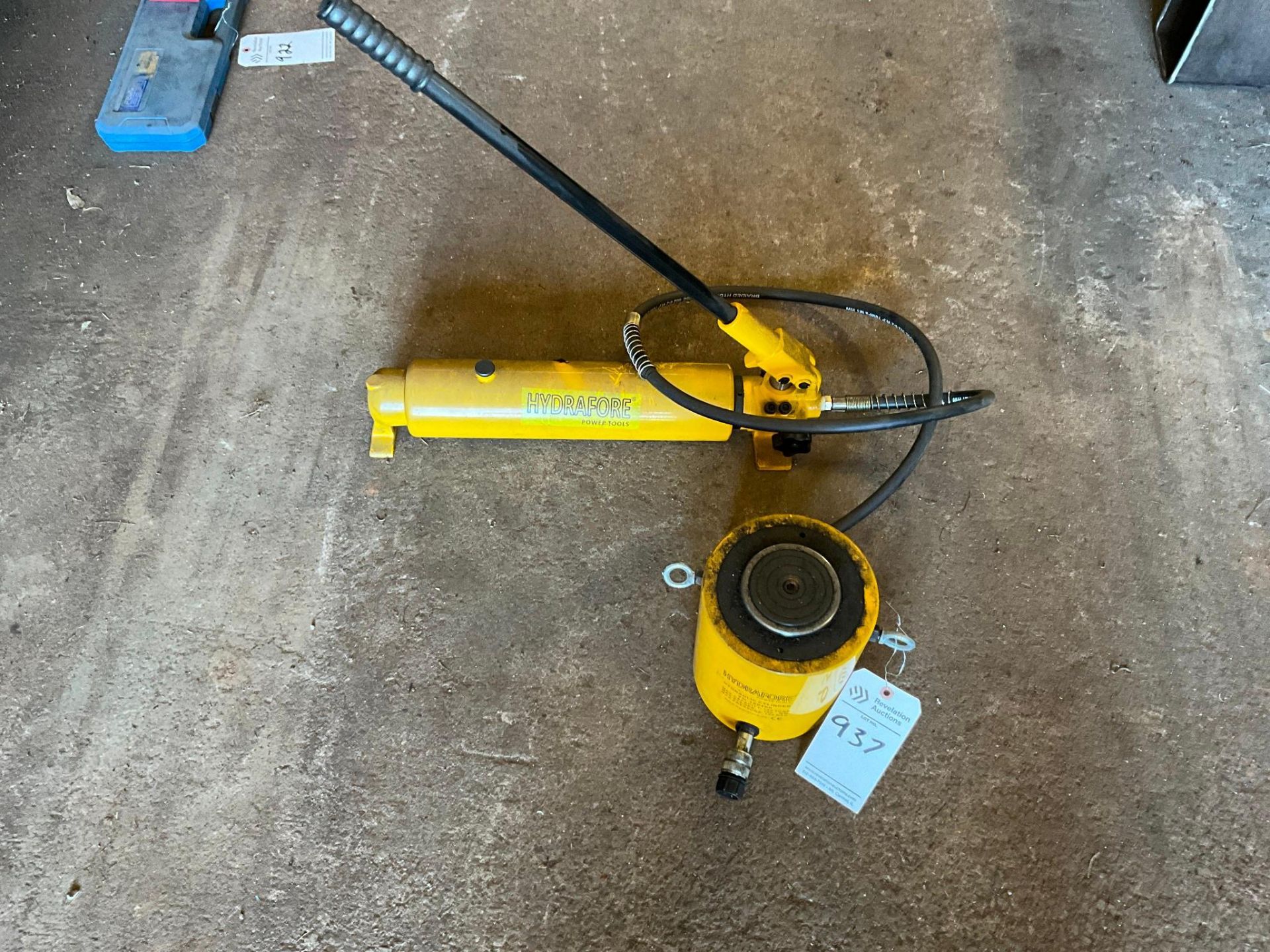 HYDRAFORE POWER TOOLS HYDRAULIC CYLINDER YG-100100 MAX CAPACITY: 100 ...