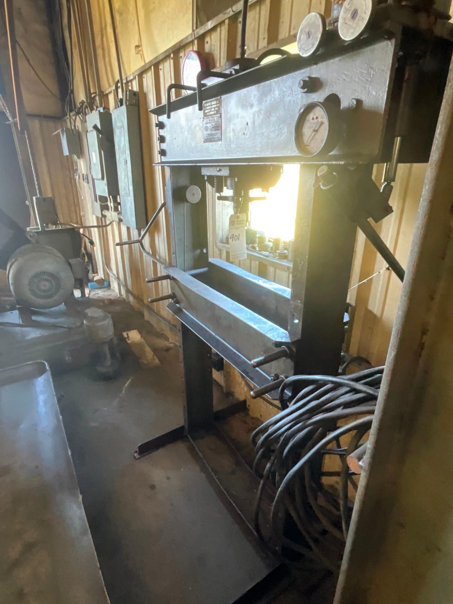 FANCO H-40-7 40 TON HYDRAULIC H FRAME SHOP PRESS MODEL: H40 CAPACITY ...