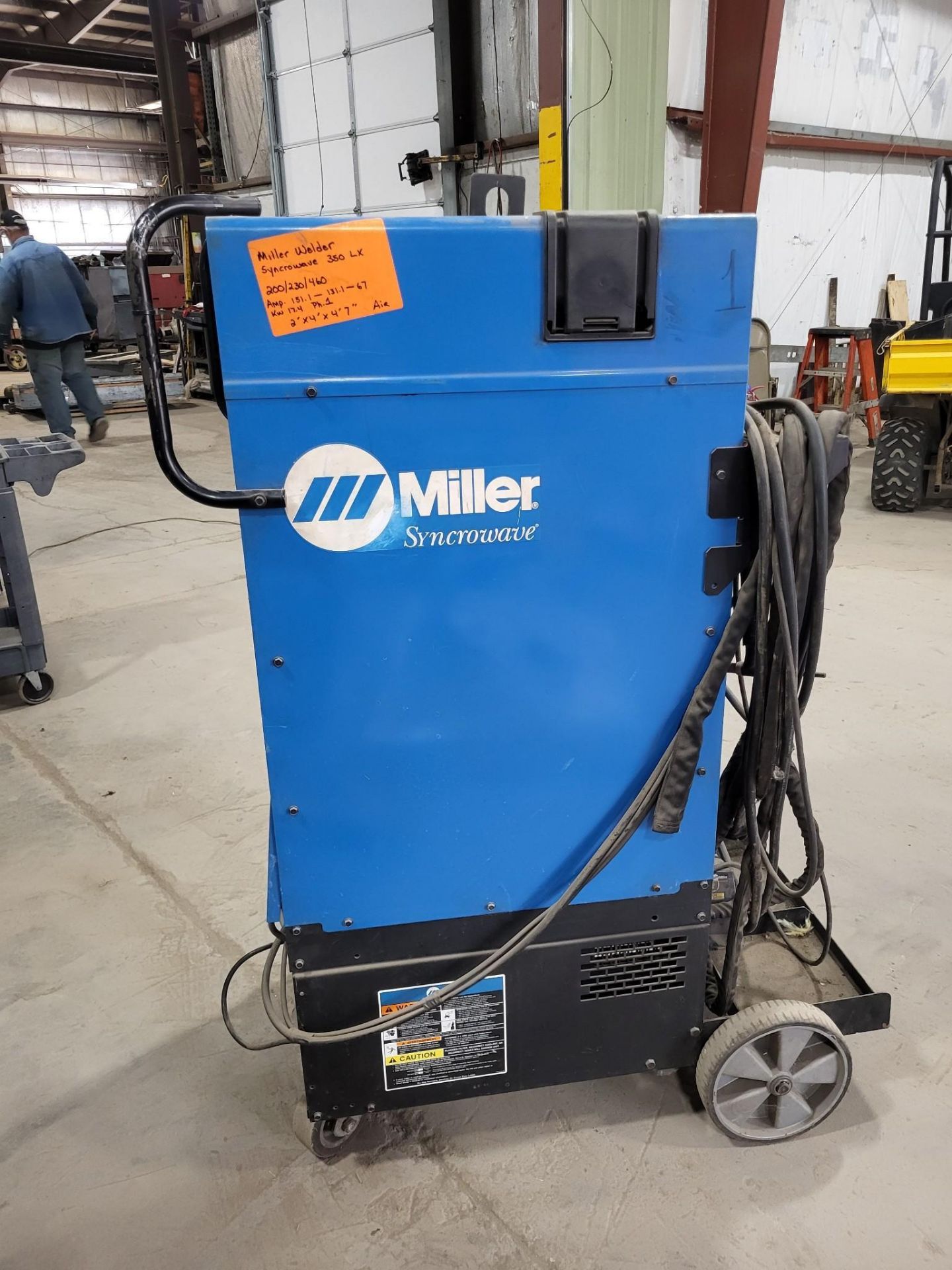 MILLER SYNCROWAVE 350 LX WELDING MACHINE - NEEDS WORK SN: LB168429 Item ...