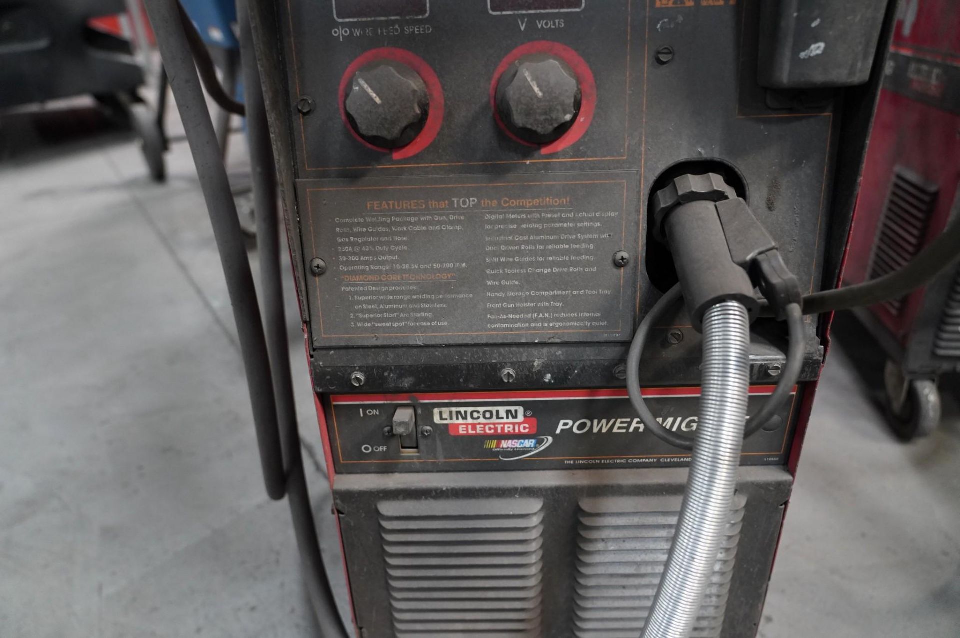 LINCOLN ELECTRIC 255 POWER MIG WELDER INPUT VOLTS : 230/460/575, INPUT ...