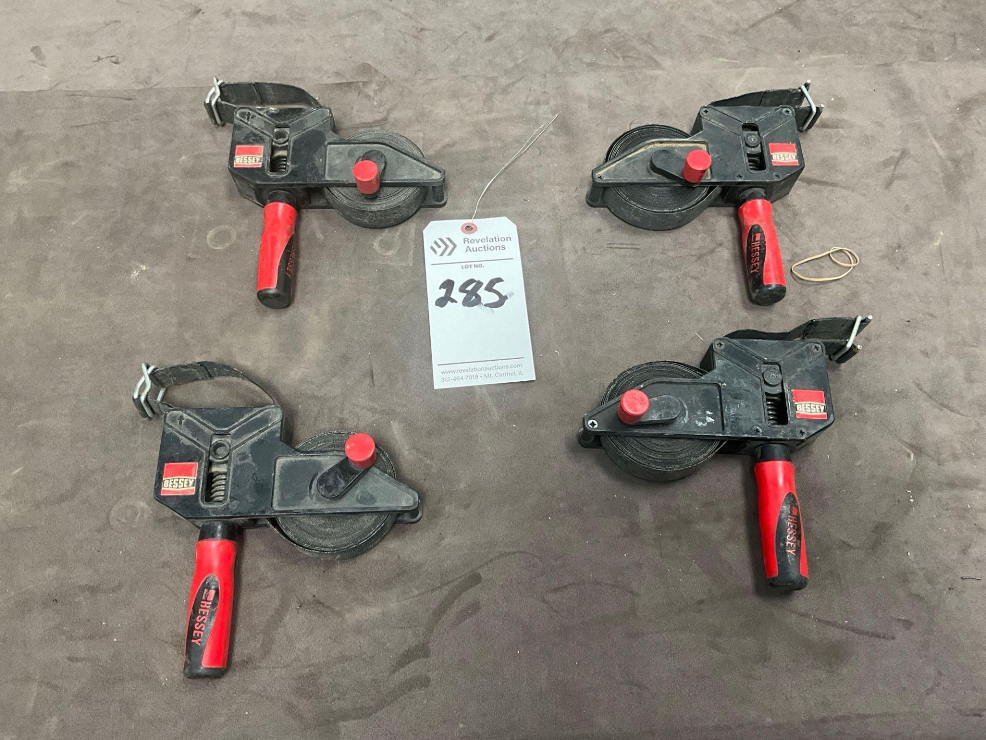BESSEY TOOLS VAS-23 2K VARIABLE ANGLE STRAP CLAMP WITH 4 CLIPS IN STATE ...