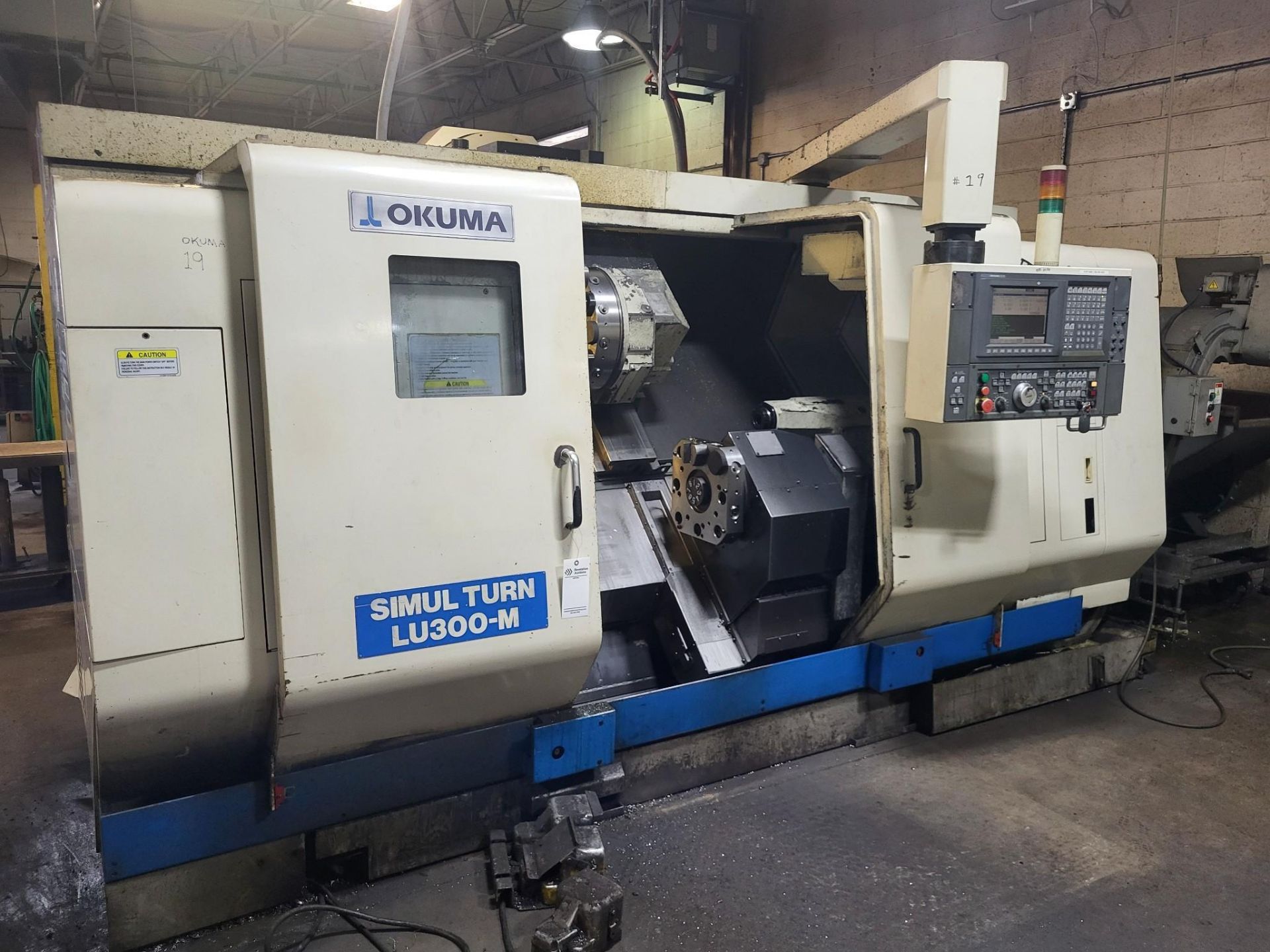2003 OKUMA SIMUL TURN LU-300M LIVE TOOL CNC TURNING CENTER, LIVE TOOL ...