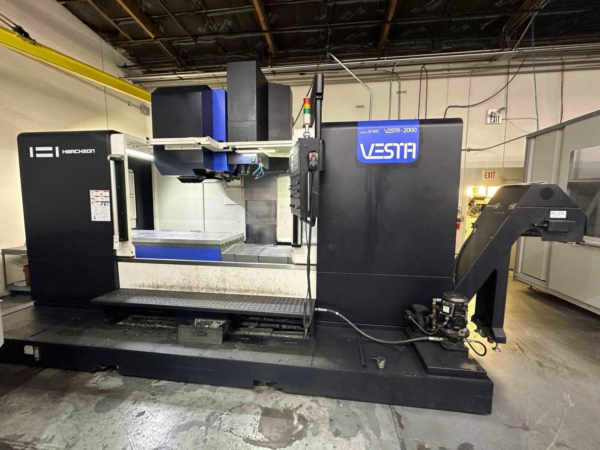 2017 HWACHEON VESTA-2000 VERTICAL MACHINING CENTER, VMC SN: M296364H3NB ...
