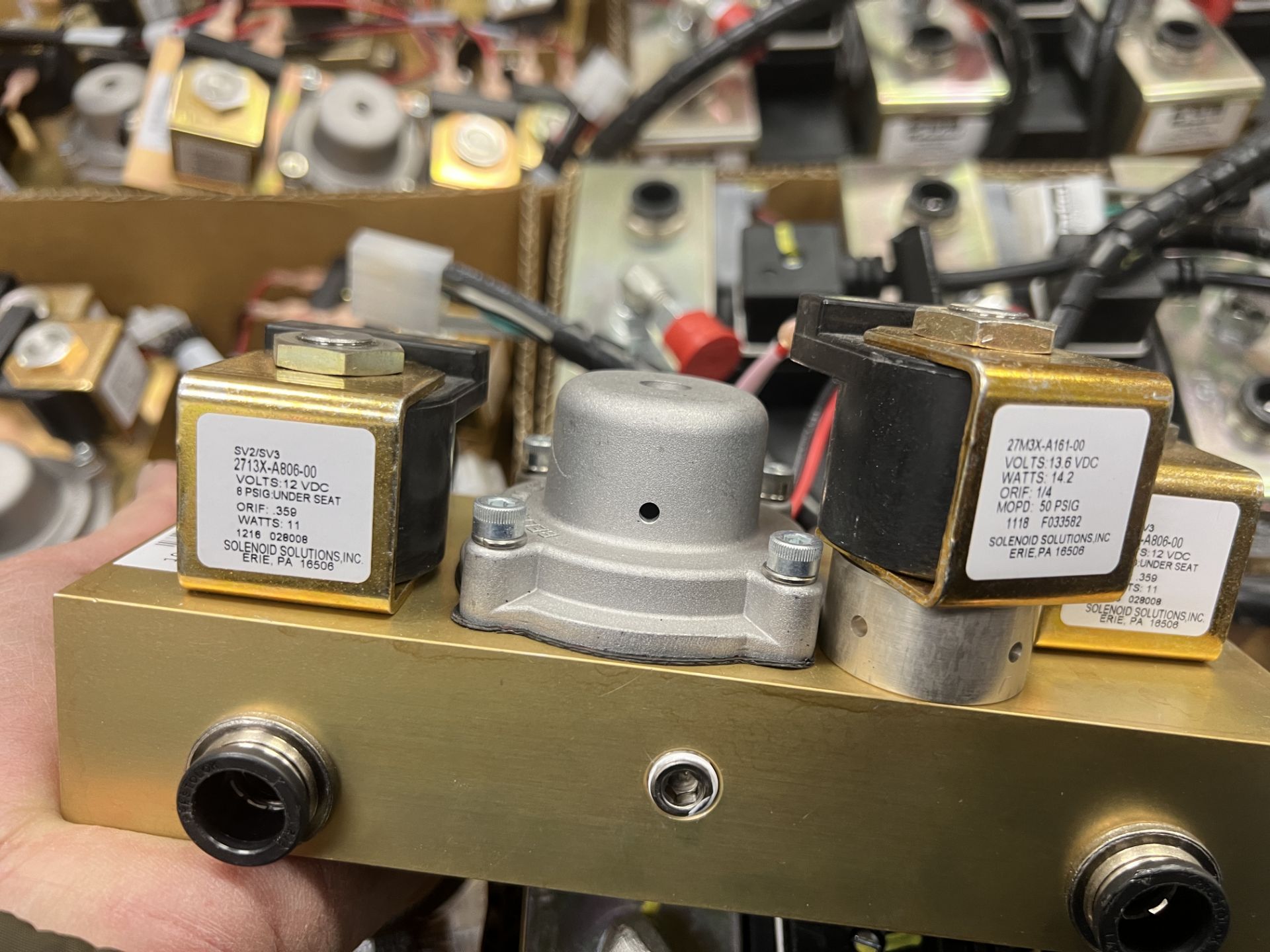 LOT of (78) Parker and Solenoid Solutions manifold redundant valves ...