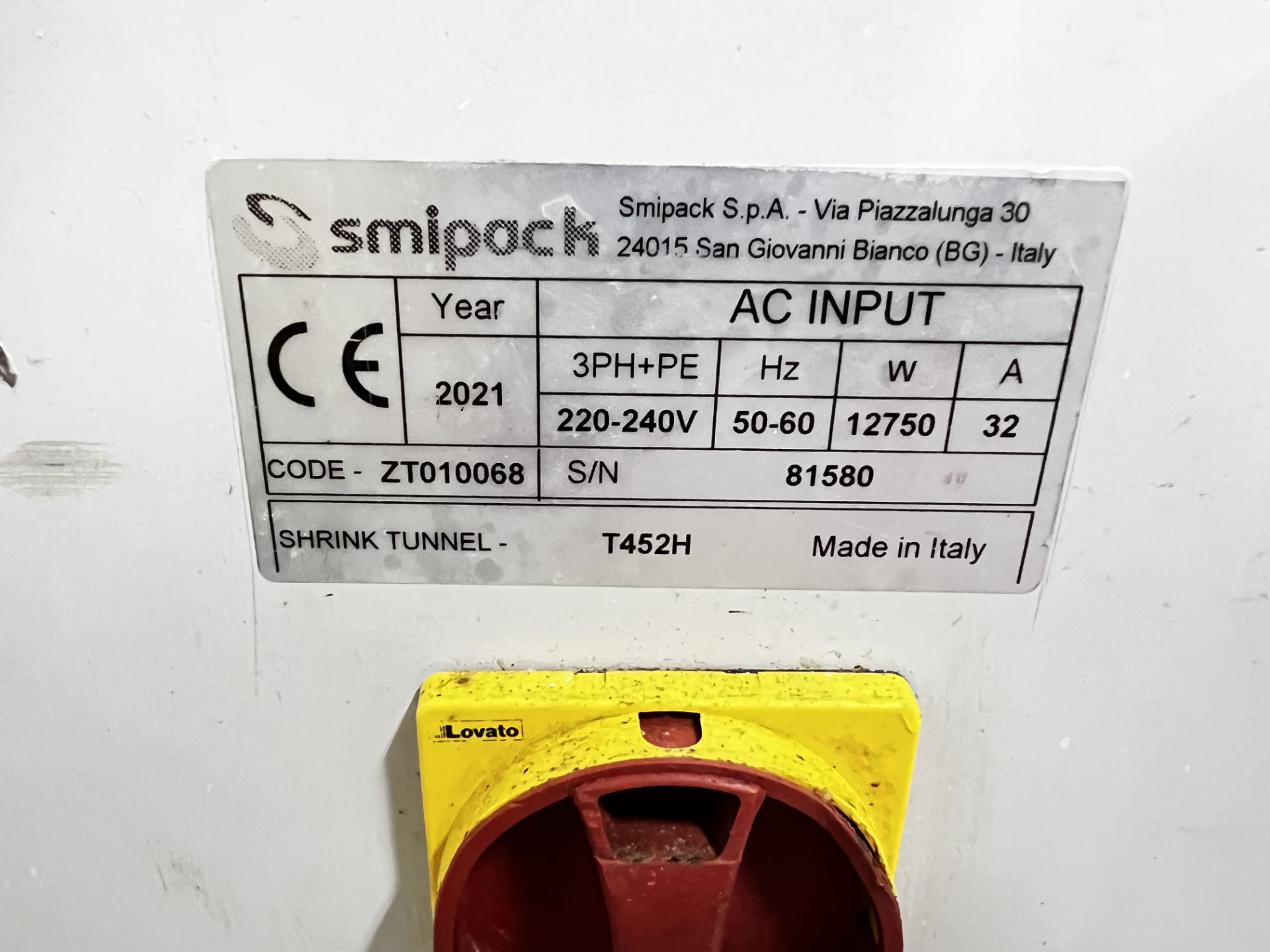 Smipack tray shrink wrapper, model HS500 Servo, s/n 77790, continuous ...