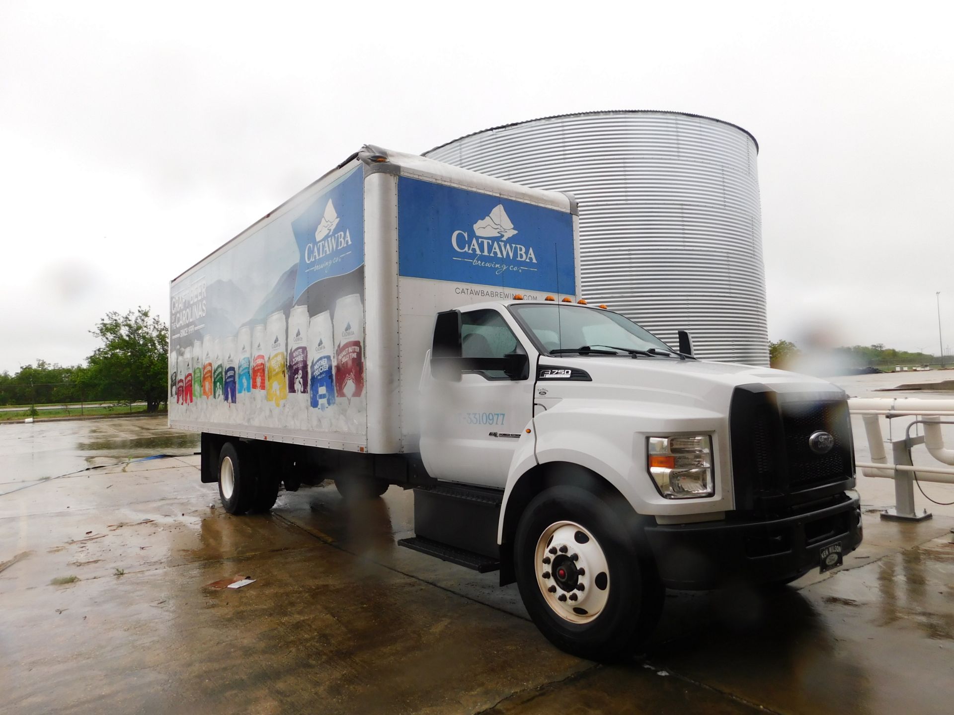 2018 Ford F750 Box Van, 6.7L Power stroke turbo diesel, automatic, VIN ...