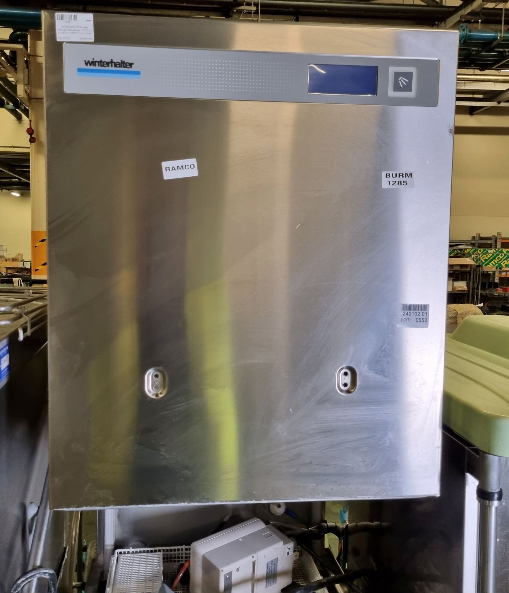Winterhalter PT-M pass through dishwasher - W 610 x D 740 x H 1600mm