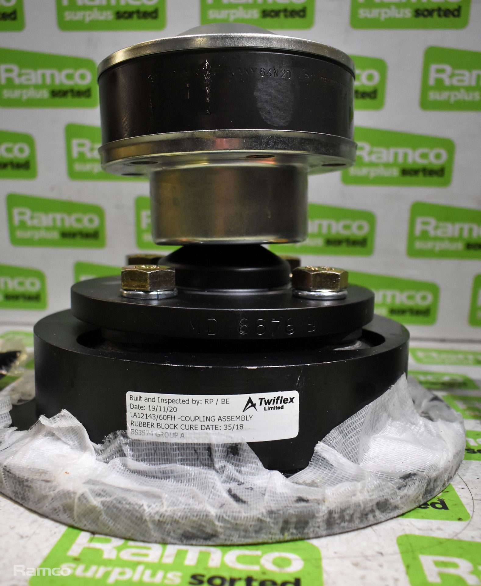 Twiflex Limited LA12143/60FH flexible coupling shaft, Iskra 320/08610-2 ...