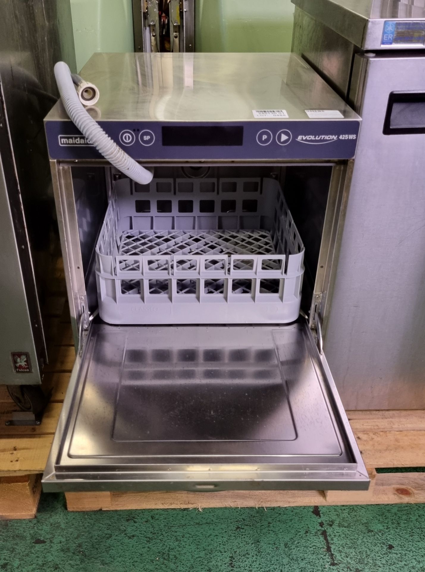 Maidaid Evolution 425WS stainless steel undercounter dishwasher - W 460 ...