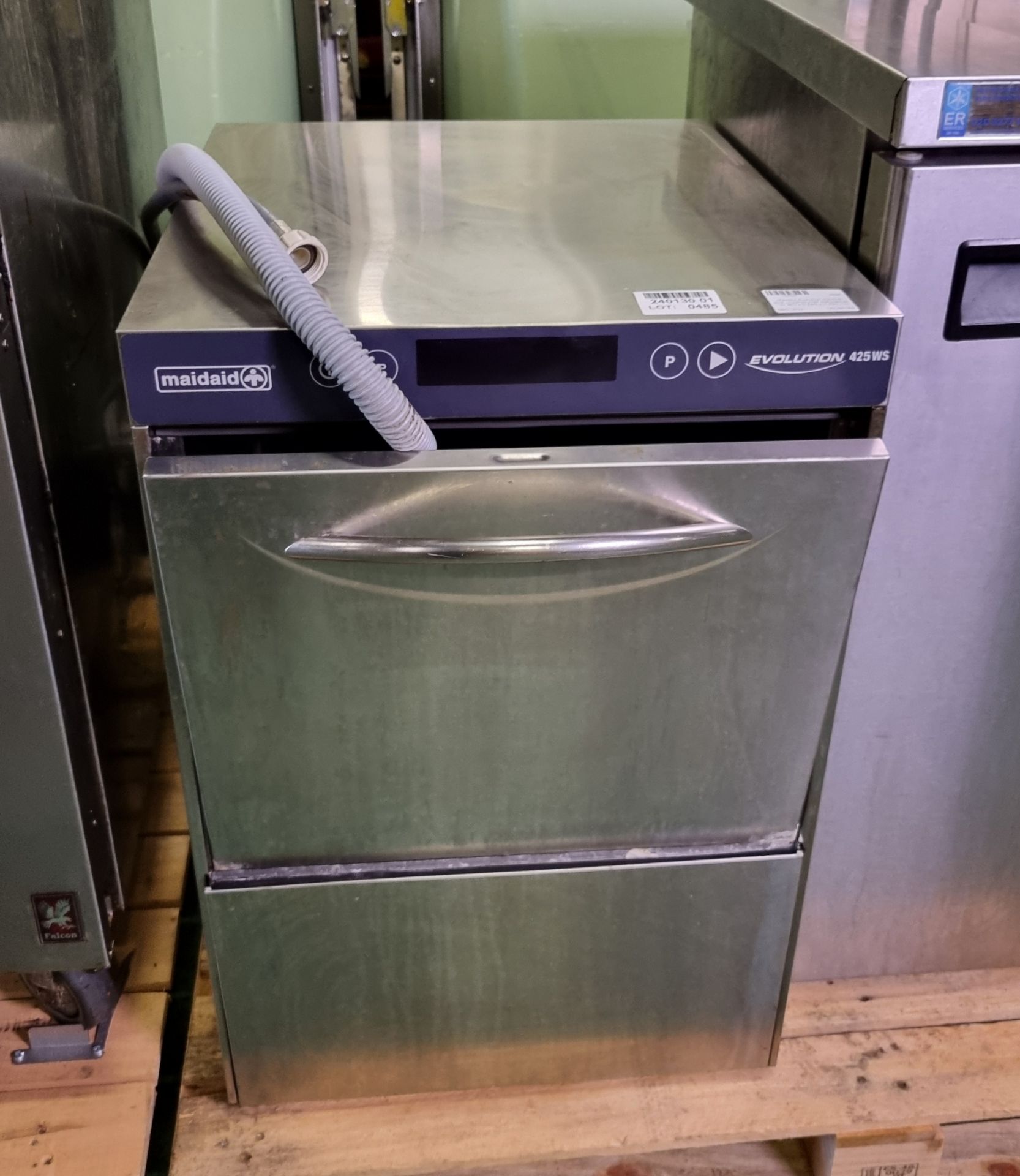Maidaid Evolution 425WS stainless steel undercounter dishwasher - W 460 ...