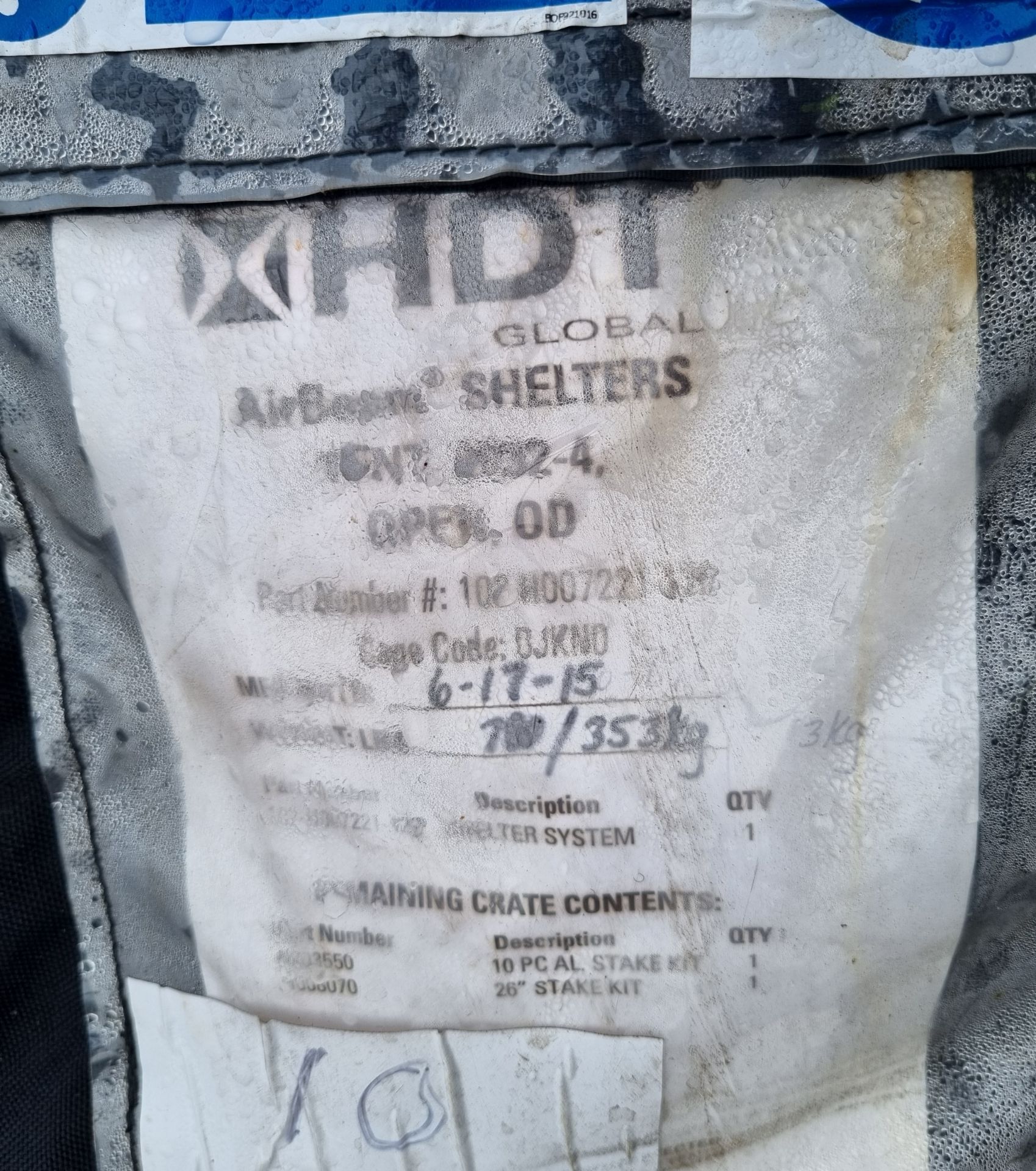 Airbeam Shelter Tent 2032-4 Open OD - 2032 Airbeam Tent ICD