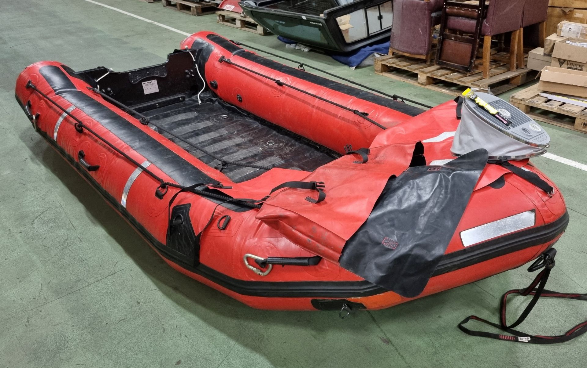 Avon Inflatables Ltd EERB 380 Pro Short Shaft inflatable rescue boat ...