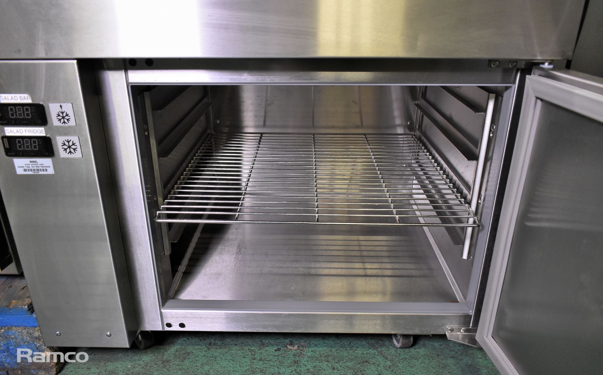 Franke CF01MGRD stainless steel refrigerated salad bar prep counter - W ...