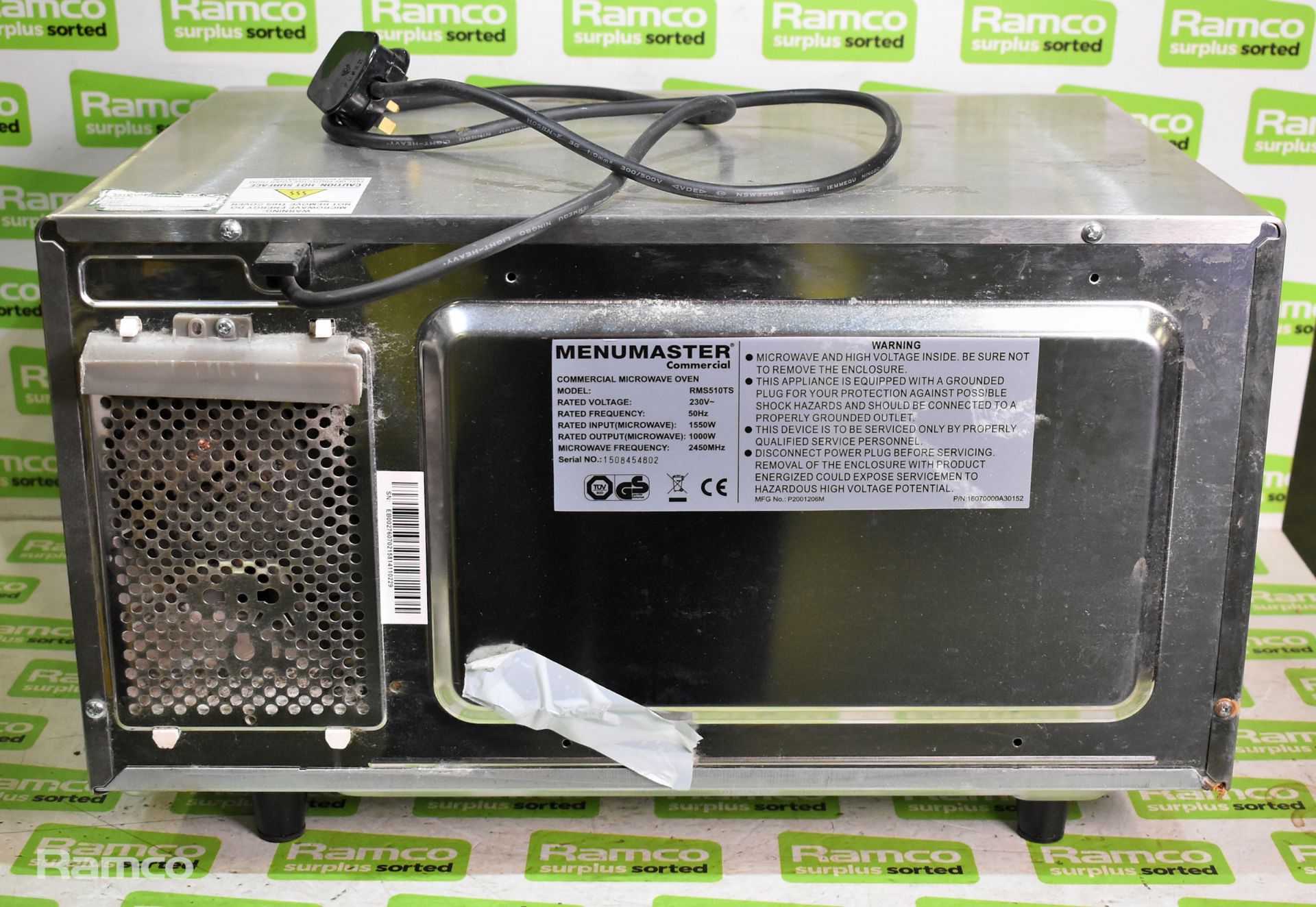 Menumaster RMS510TS commercial microwave