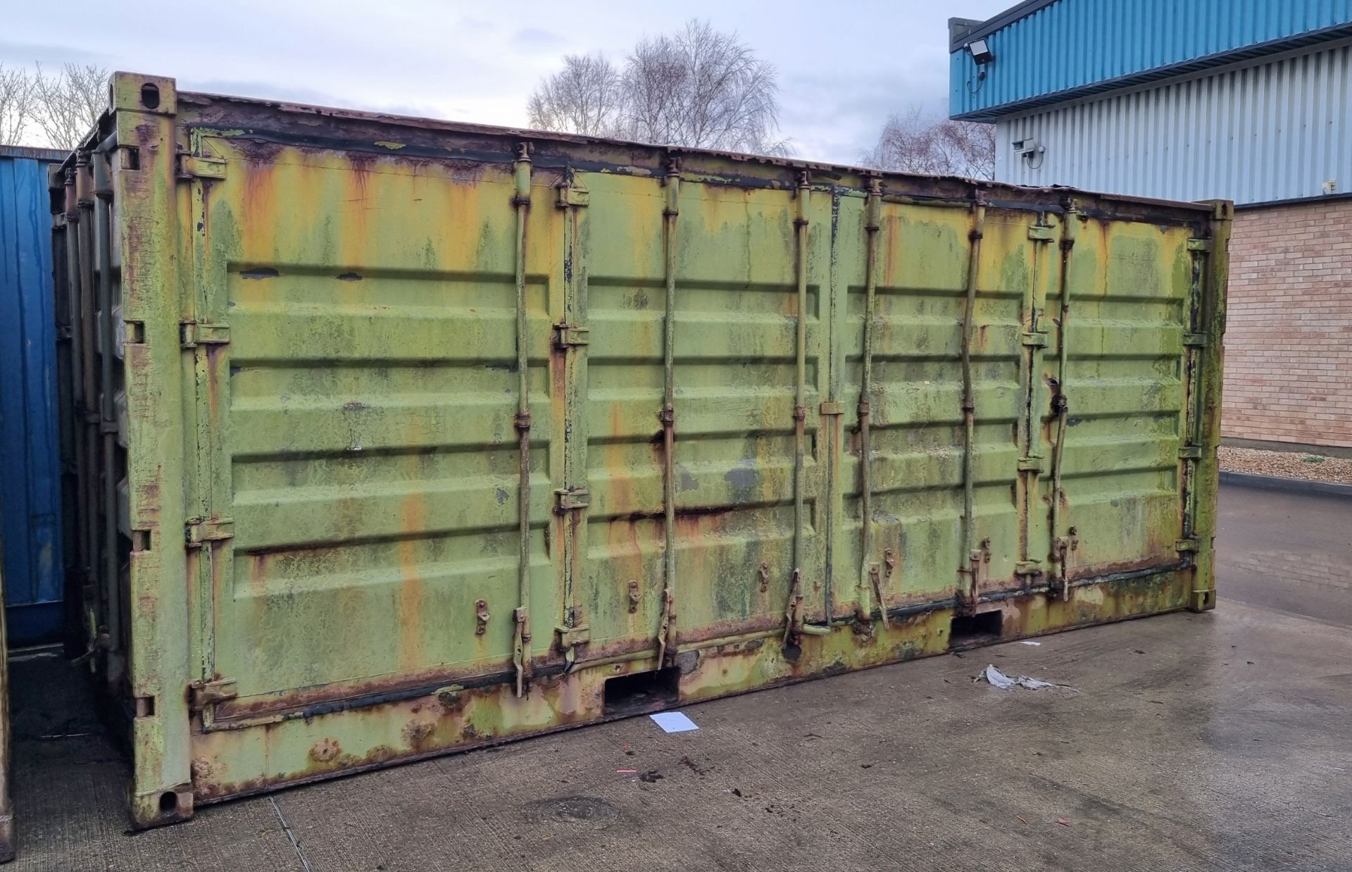 20 foot ISO container with multi door access - POOR CONDITION
