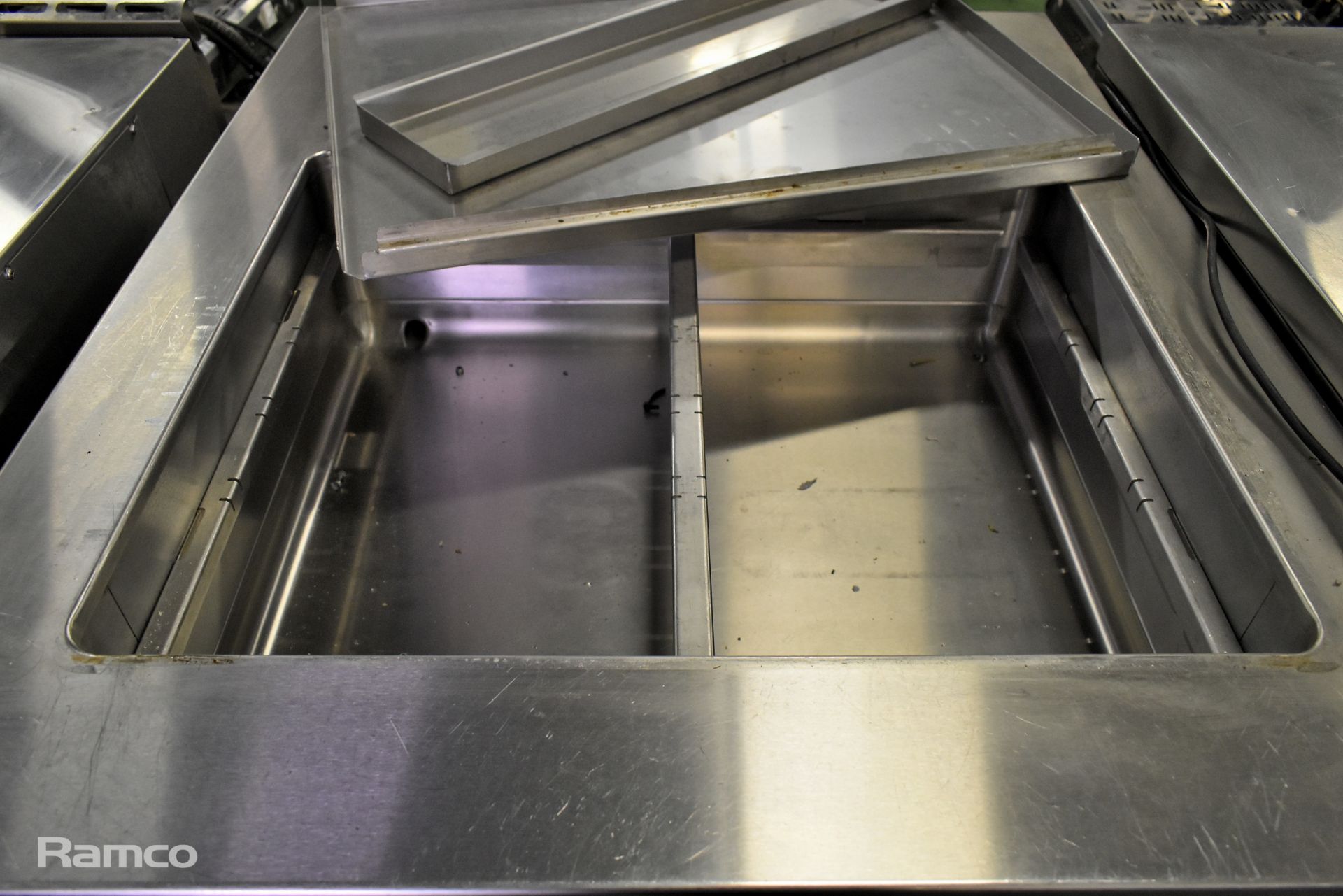 Franke CF01MGRD stainless steel refrigerated salad bar prep counter - W ...