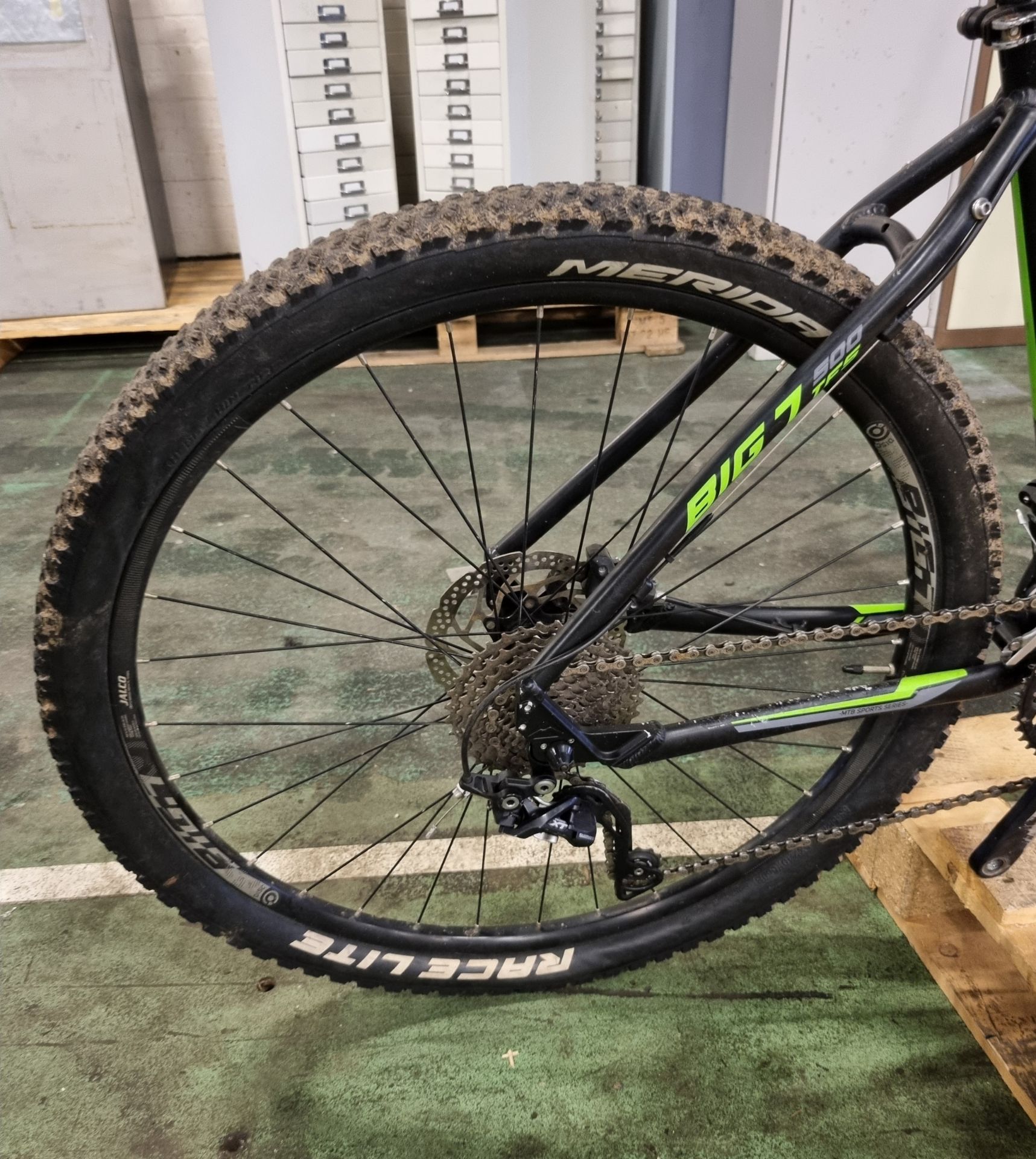 Merida Big Seven hardtail mountain bike - 3x10 Shimano drivetrain ...