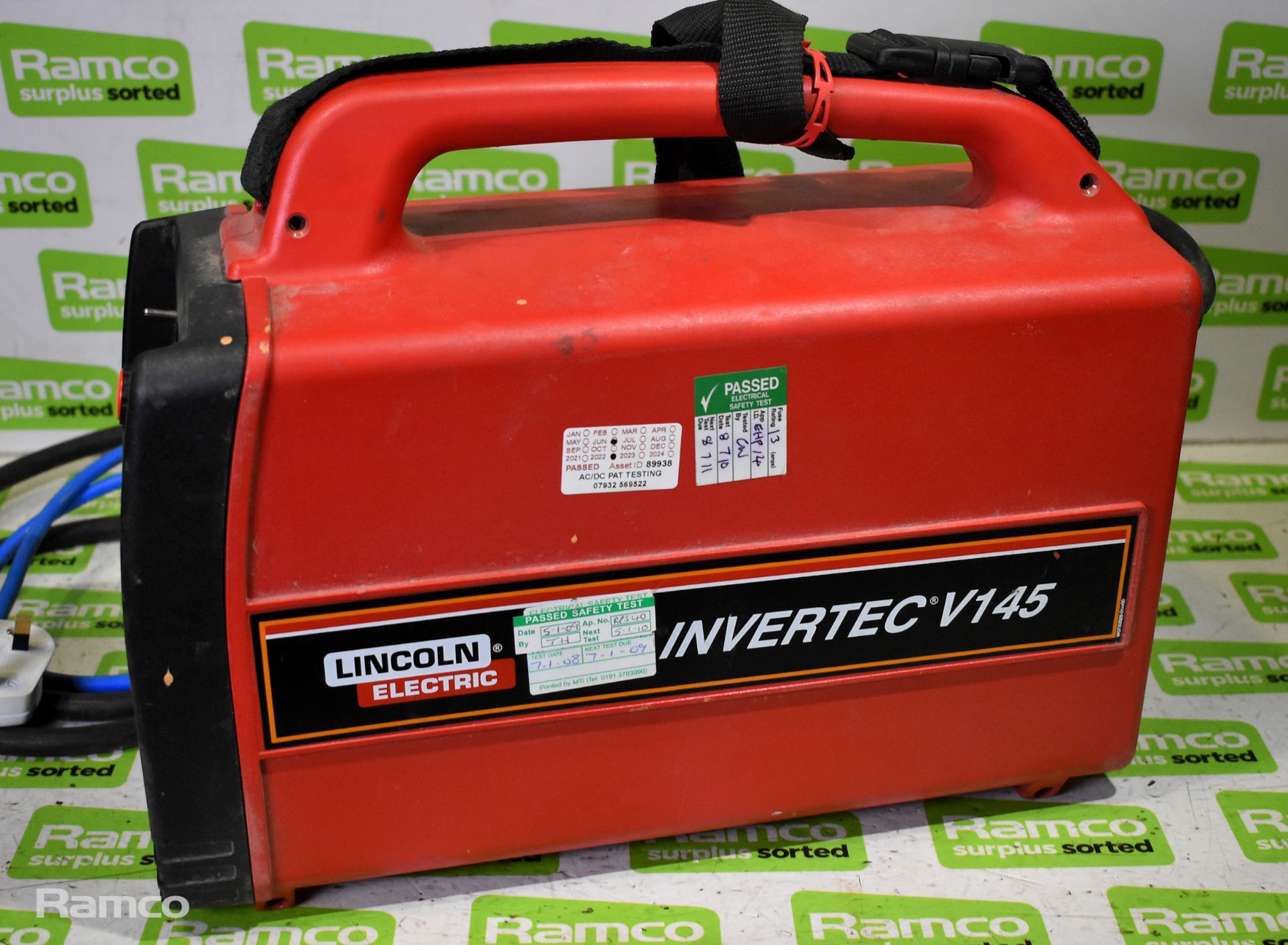 Lincoln Electric Invertec V145 welding machine in transport and storage ...