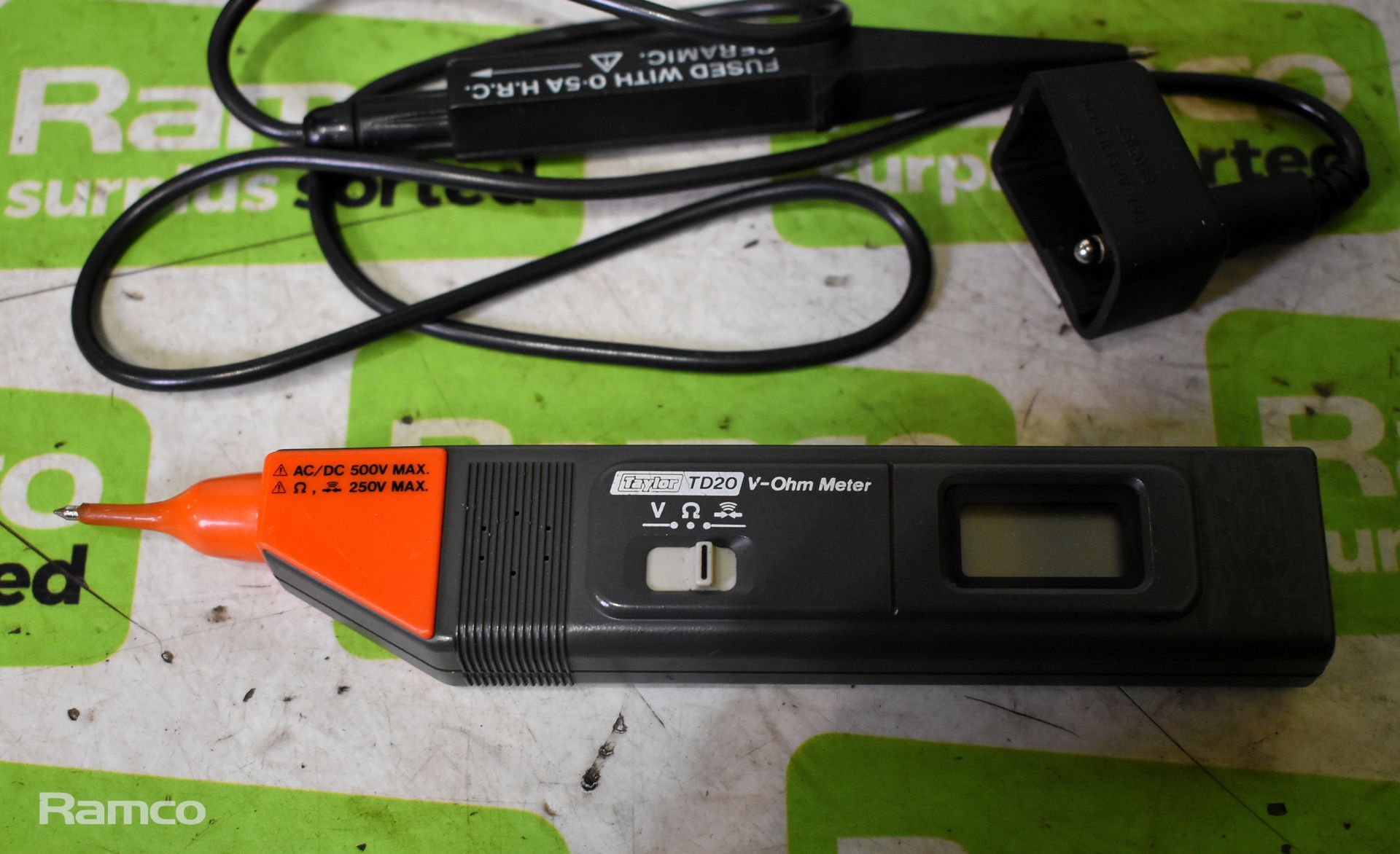2x Taylor TD20 volt-ohm meters