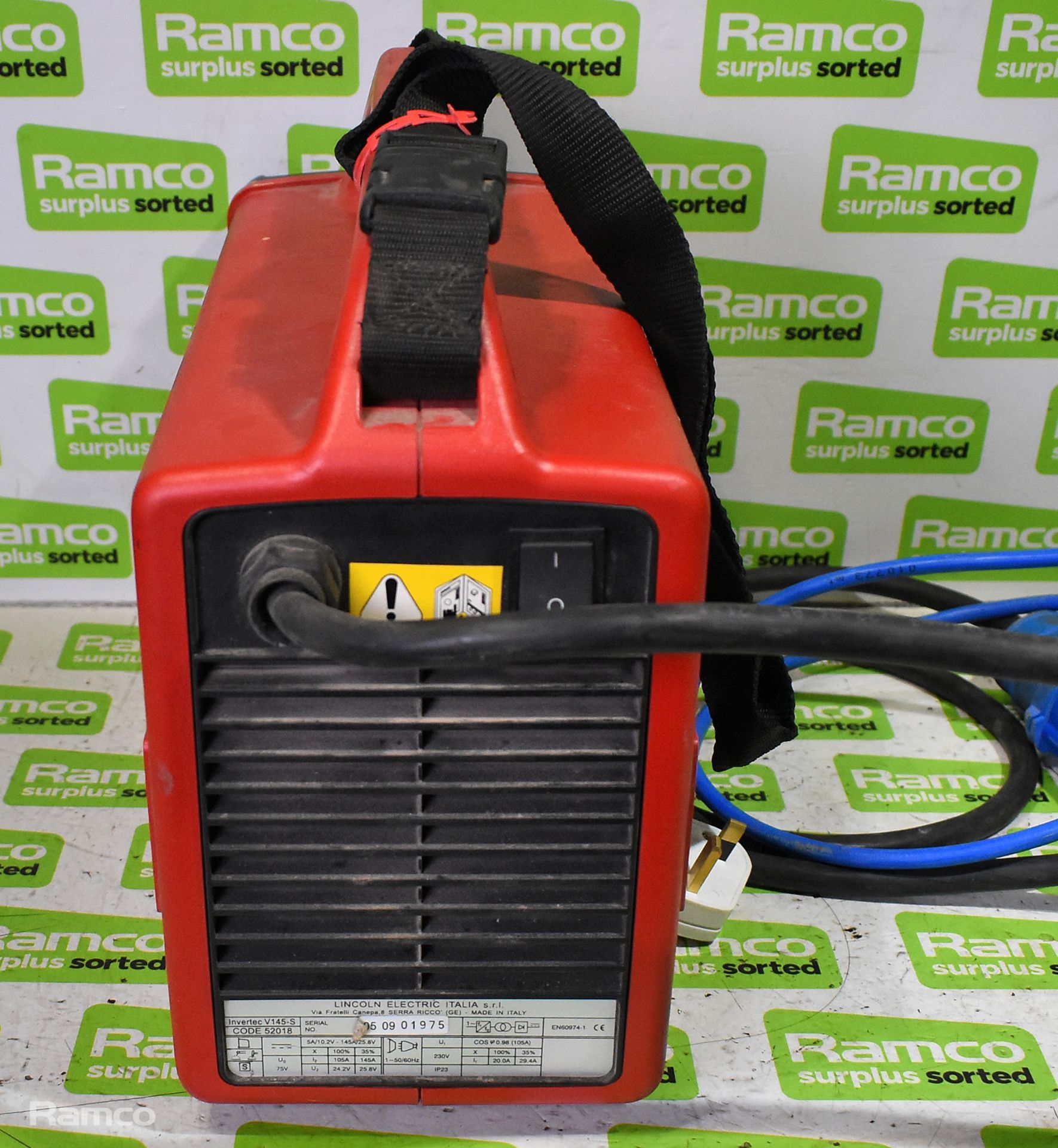 Lincoln Electric Invertec V145 welding machine in transport and storage ...