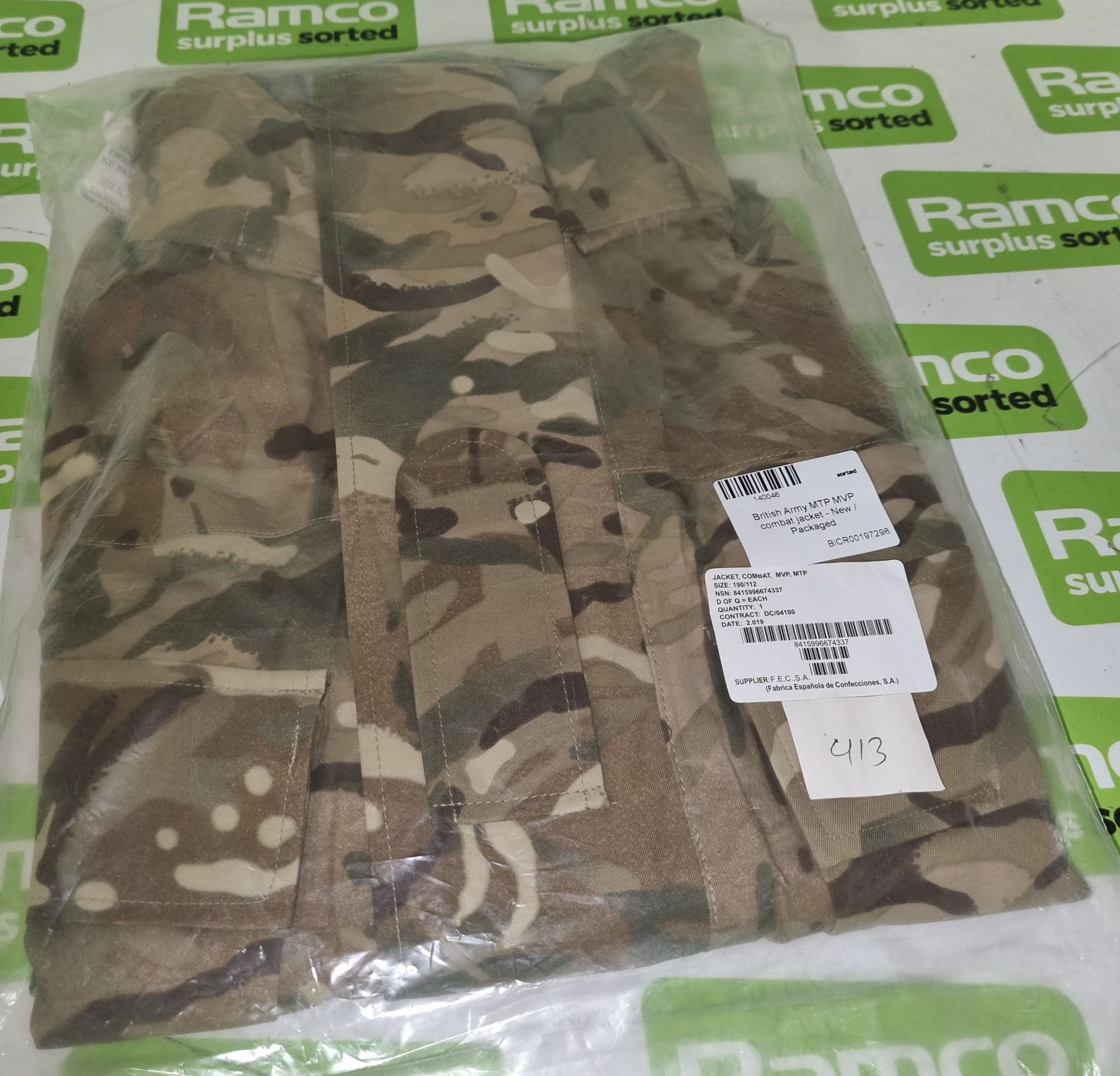 British Army MTP MVP combat jacket - new / packaged Unused Asset with ...