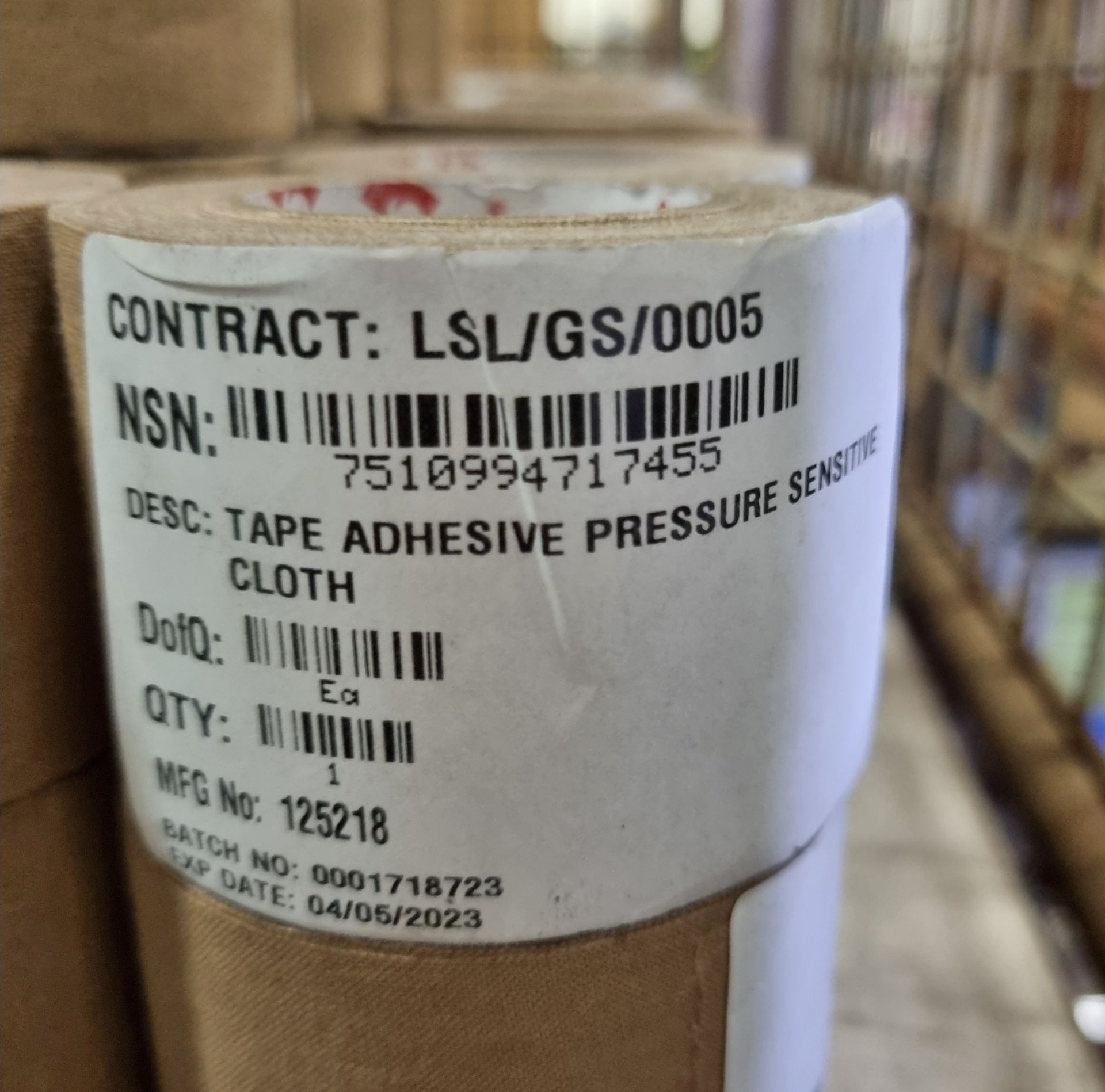 150x rolls of Scapa tan adhesive cloth tape - 50mm x 10m 37x rolls of ...