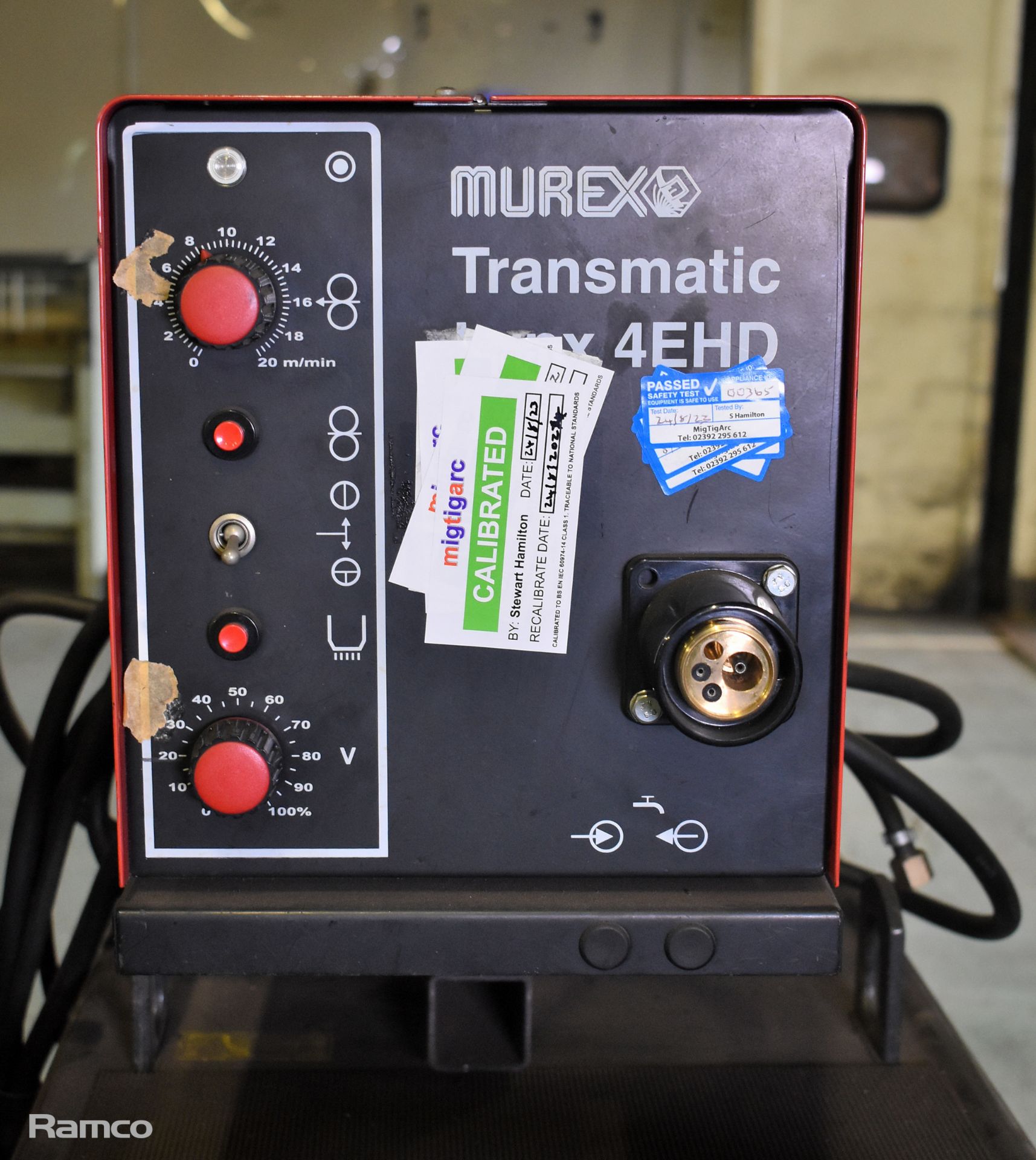 Murex Transmig 423S mig welder with Transmatic Lynx 4EHD wire feed unit