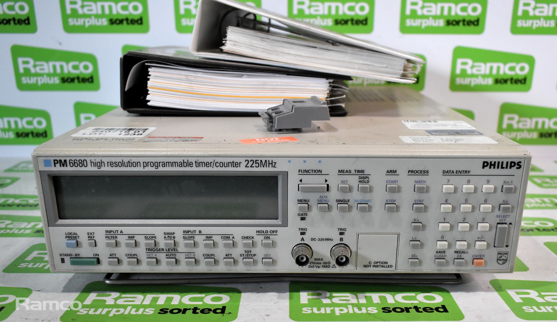 Philips PM6680 high resolution programmable timer / counter with manuals