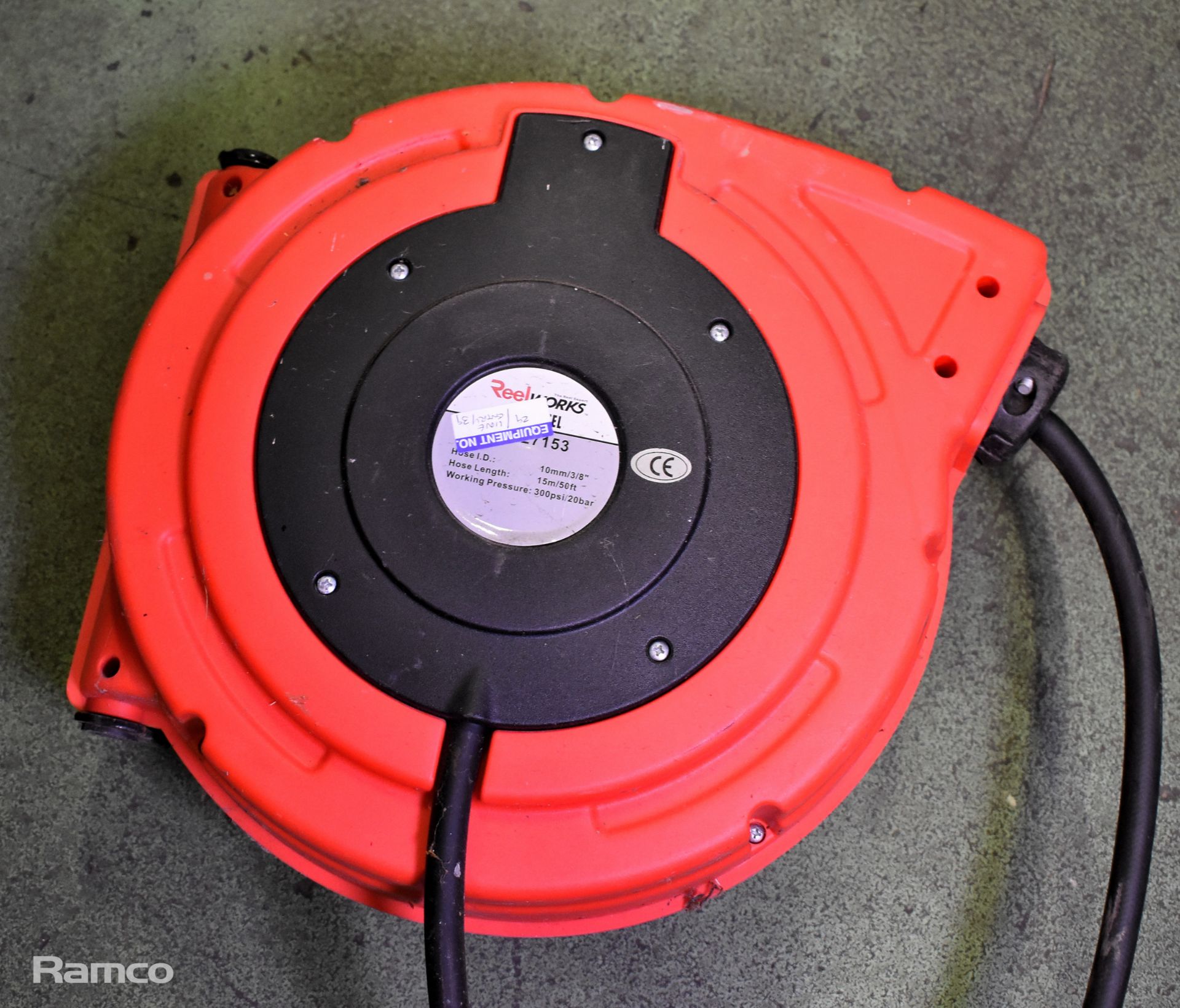 ReelWorks air line hose reel - length: 15m & PCL Airforce MK4 tyre inflator