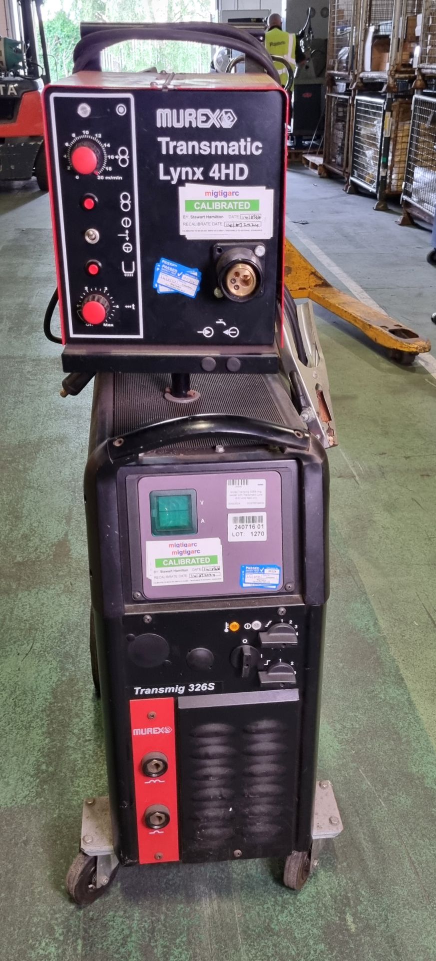 Murex Transmig 326S mig welder with Transmatic Lynx 4HD wire feed unit