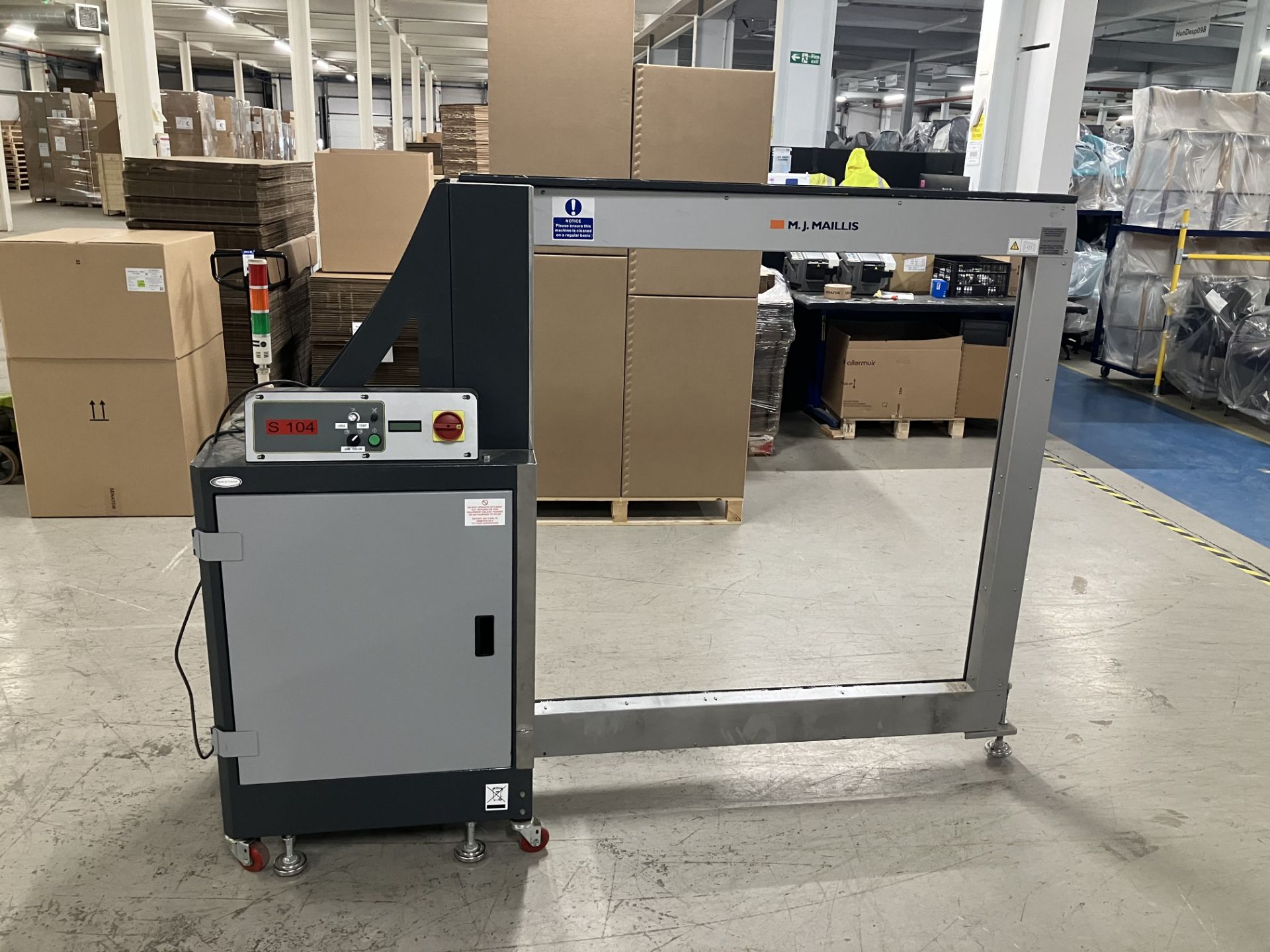 Maillis model TP-702Y1-XT high speed side seal strapping machine - L ...