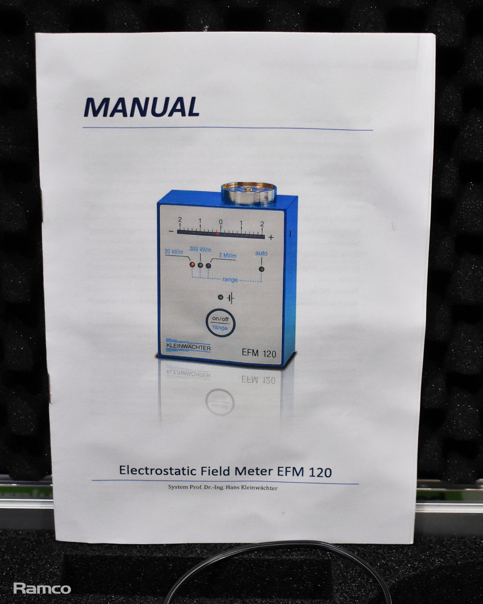 Kleinwachter EFM 120 electrostatic field meter & case