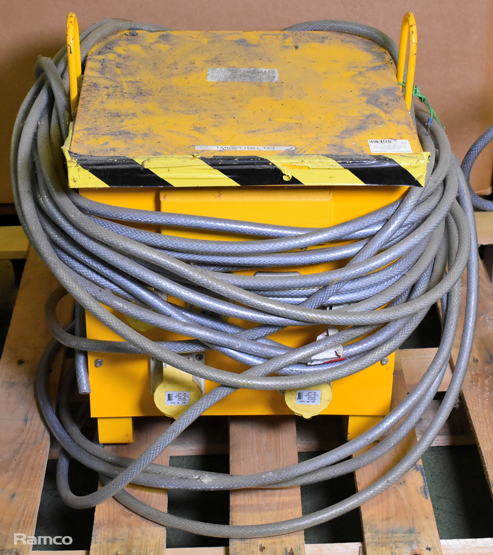 Carrolll Meynell Yellow 110V site distribution transformer input 400V 3ph