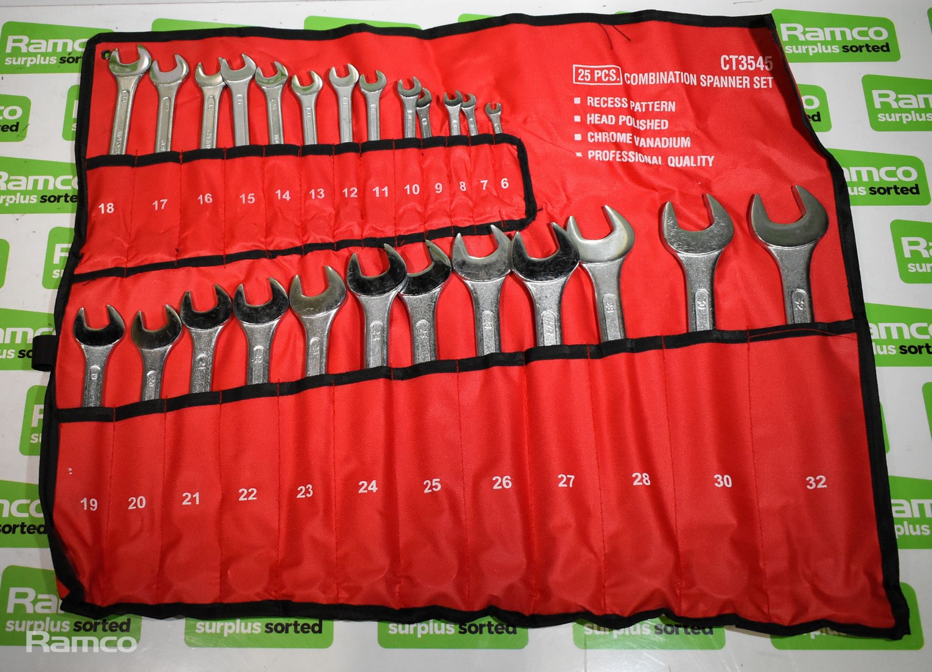 2x 25 piece combination spanner sets - CT3545