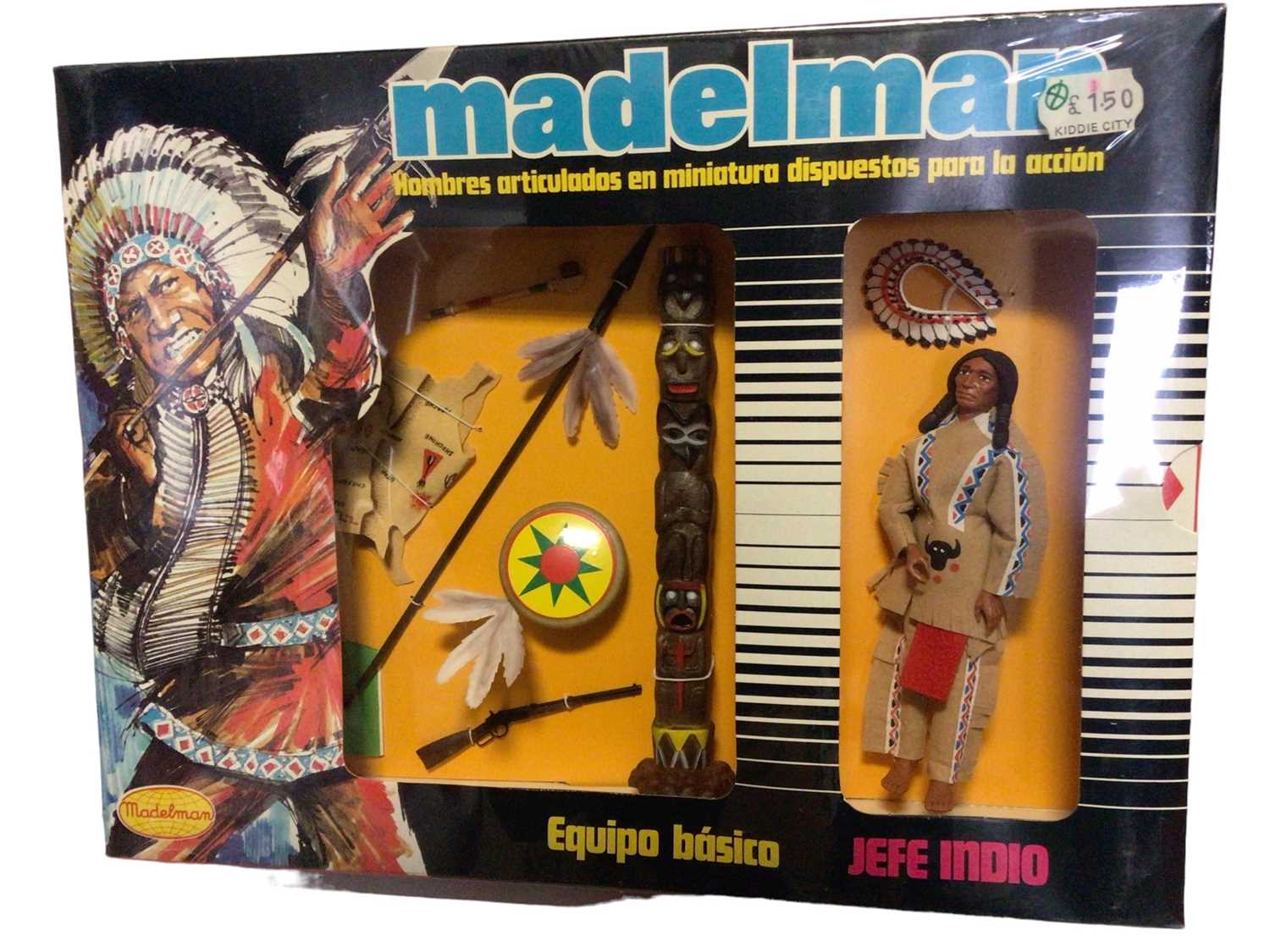 Madelman Jefe Indio (1977-1983) Equipo Basico with 6 1/2" action figure ...