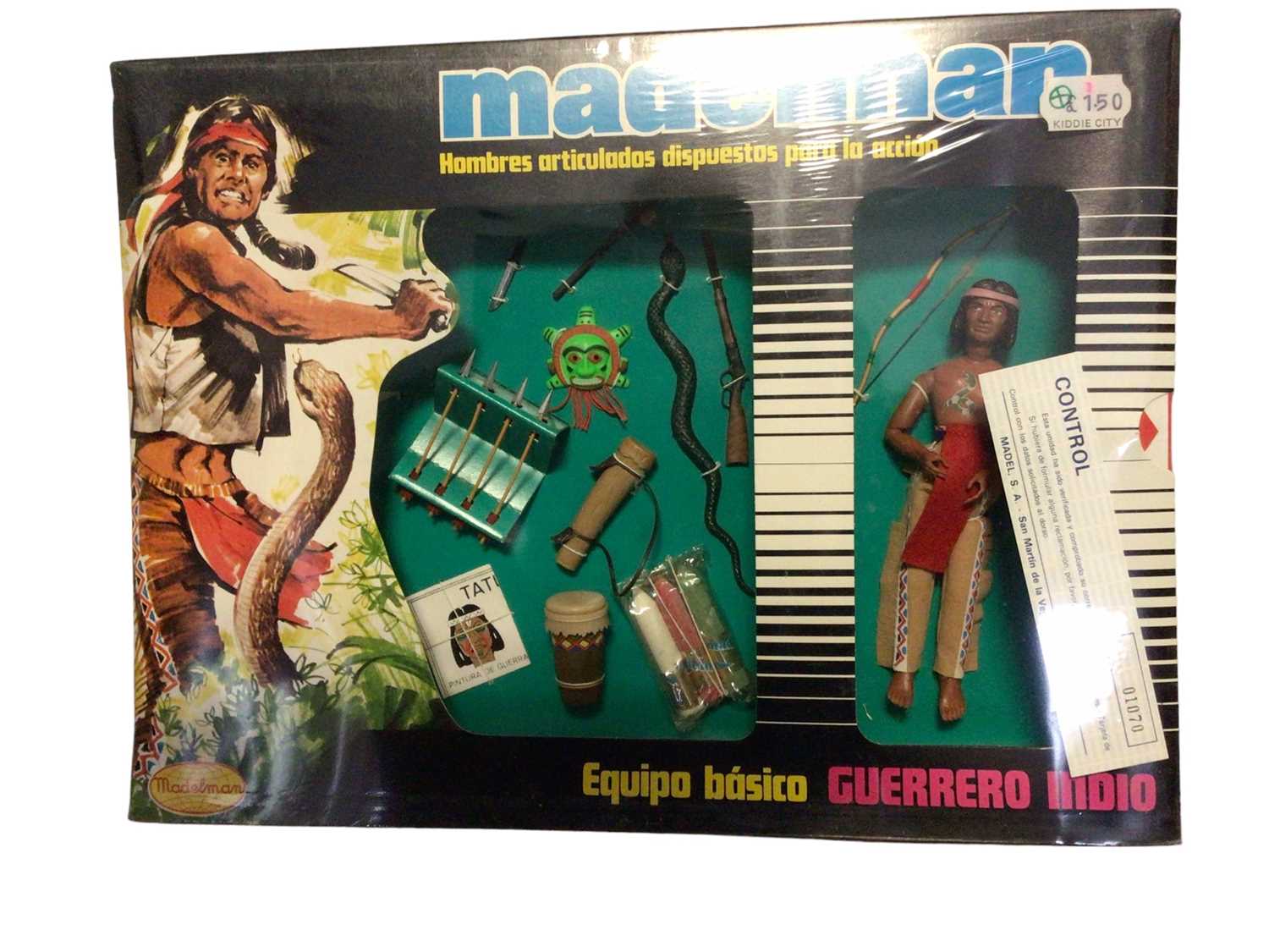Madelman Guerreo Indio (1977-1983) Equipo Basico with 6 1/2" action ...