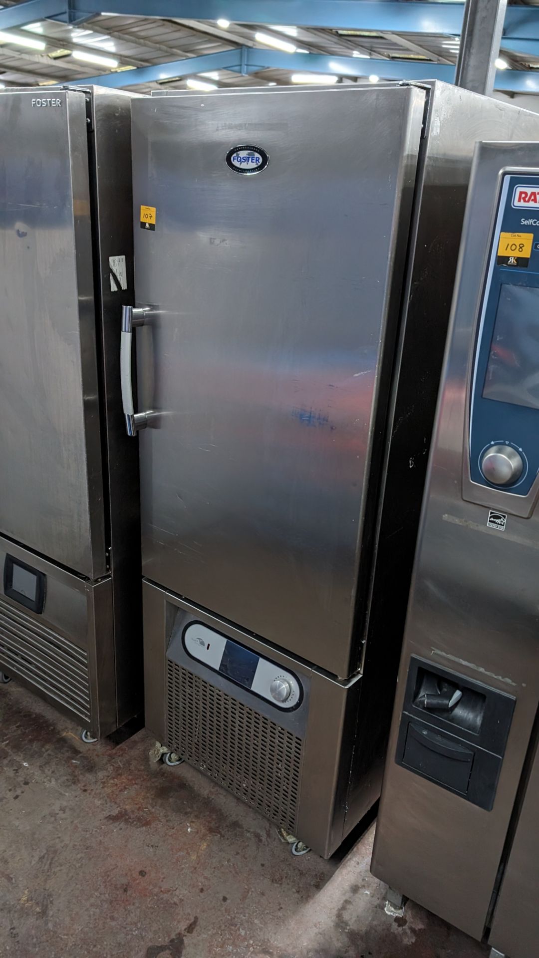 Foster stainless steel floor standing mobile blast chiller model BC36 ...