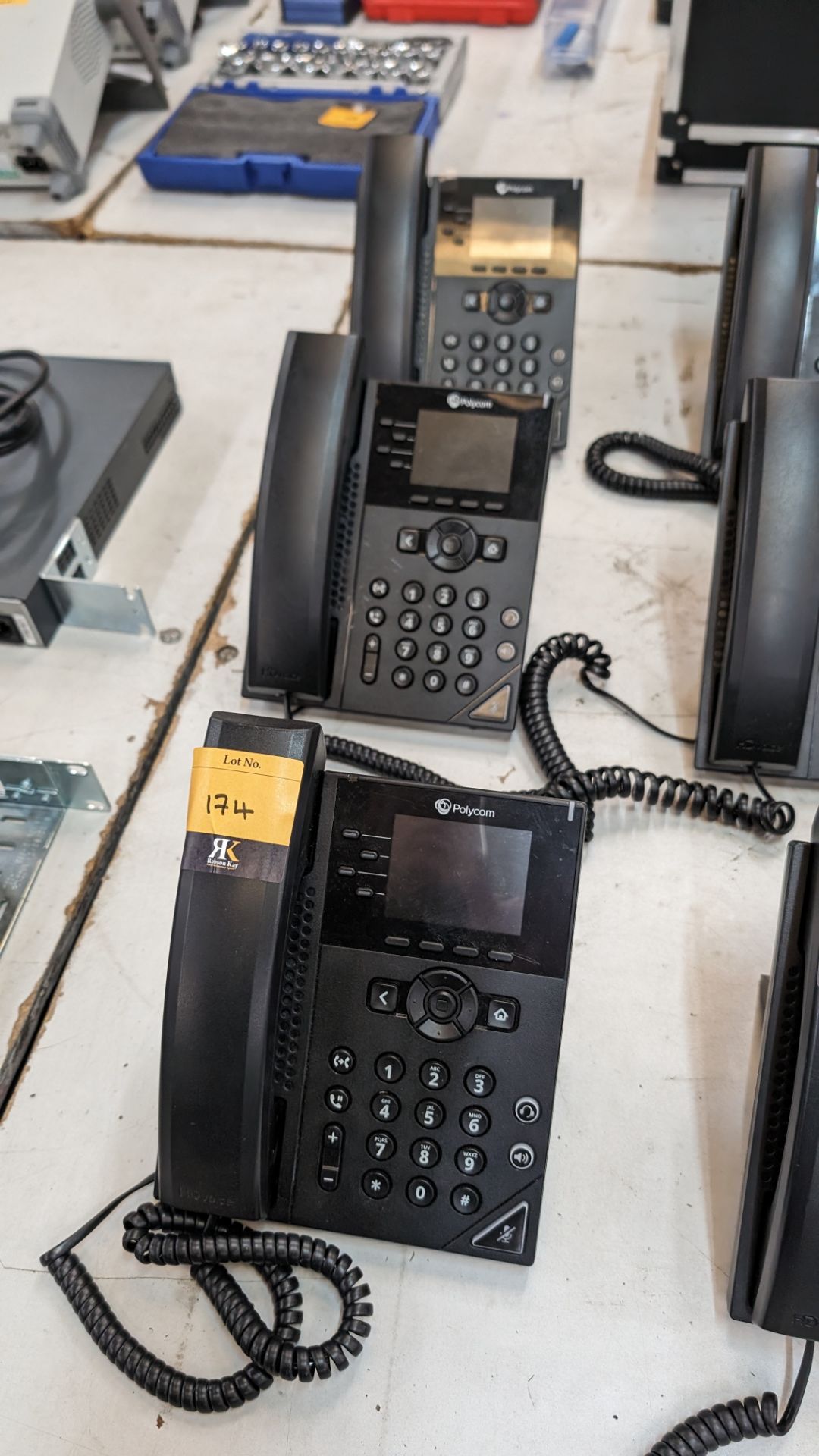 3 off Polycom VVX250 IP telephone handsetsPlease note this lot is not ...