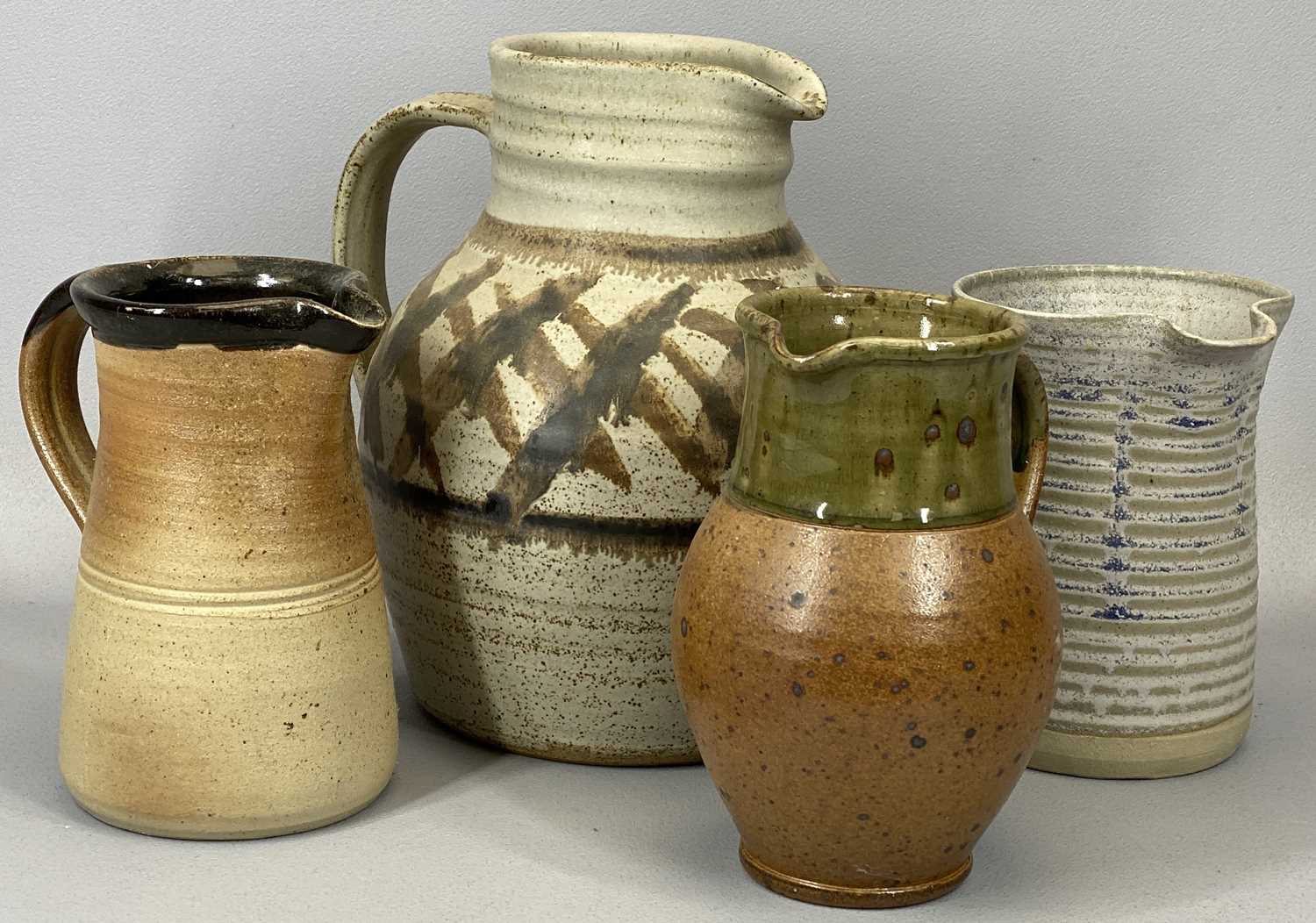 GROUP OF ELEVEN PIECES OF STUDIO POTTERY, makers including Stephen ...