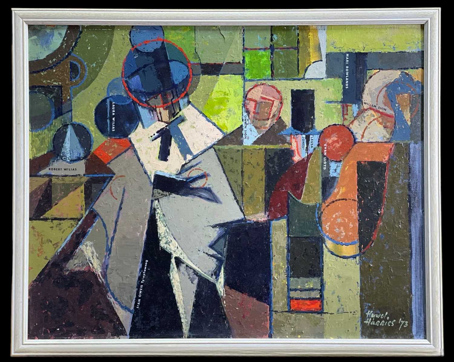 HYWEL HARRIES (1921-1990) oil on board - entitled verso, 'Salem ...
